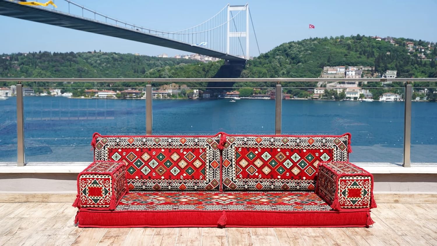 Convertible Sofa Bed, Red Foam Couch, Arabic Majlis Sofa, Floor ...