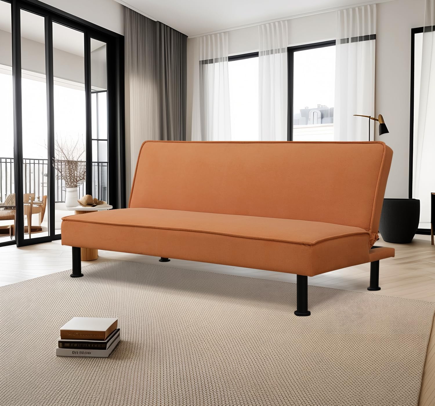 Convertible Sofa Bed with Adjustable Backrest 3 Positions, Convertible ...