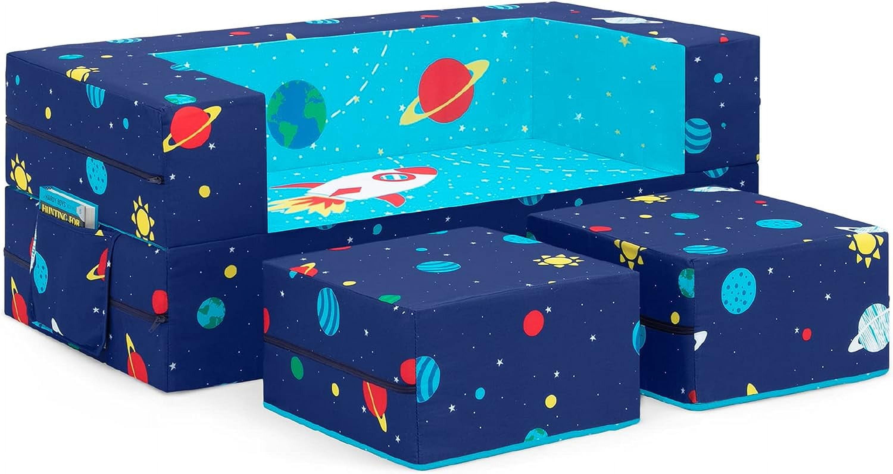 Convertible Sofa and Play Set for Kids and Toddlers Modular Foam Couch ...