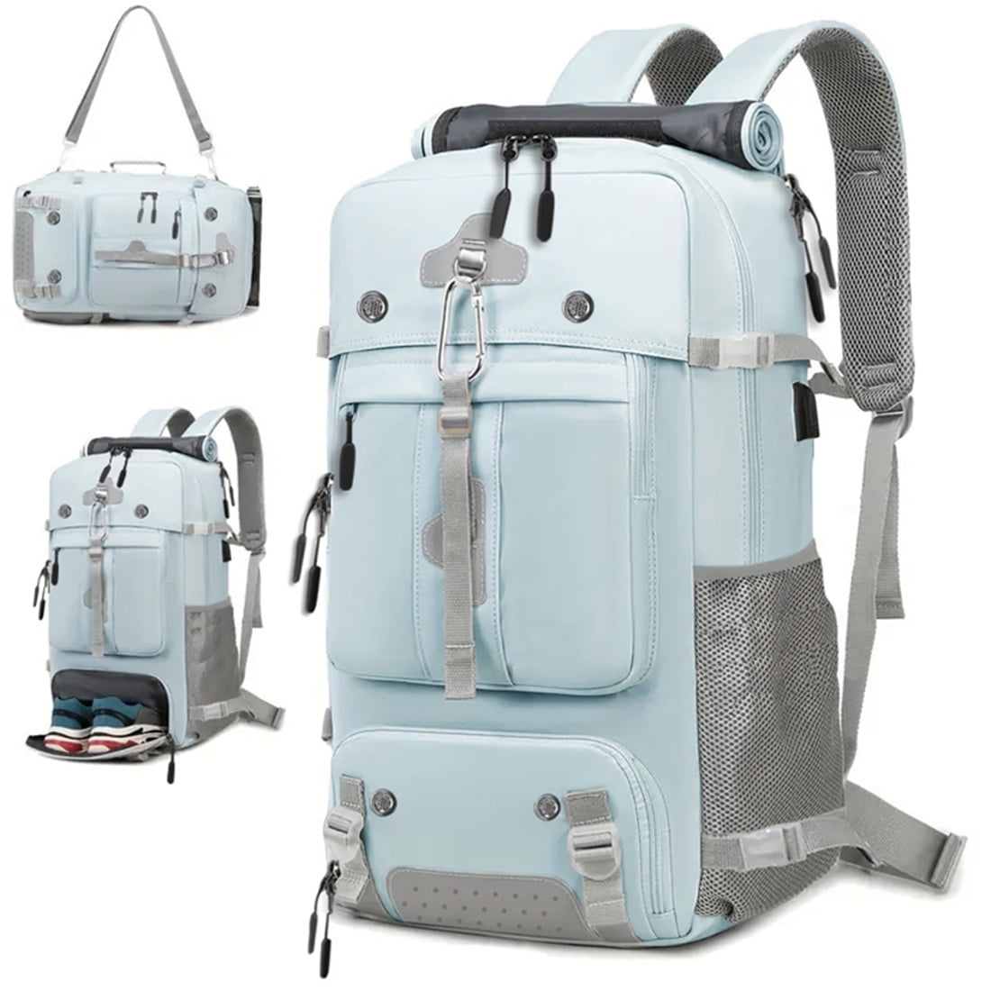 Convertible Travel Backpack Carry on Duffel Bag for Men and Women ...