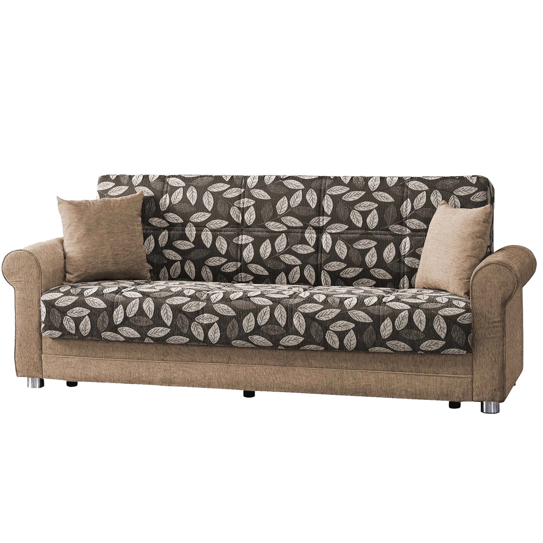 Convertible Upholstered Bed | Simple Assembly, Big Sleep Space ...