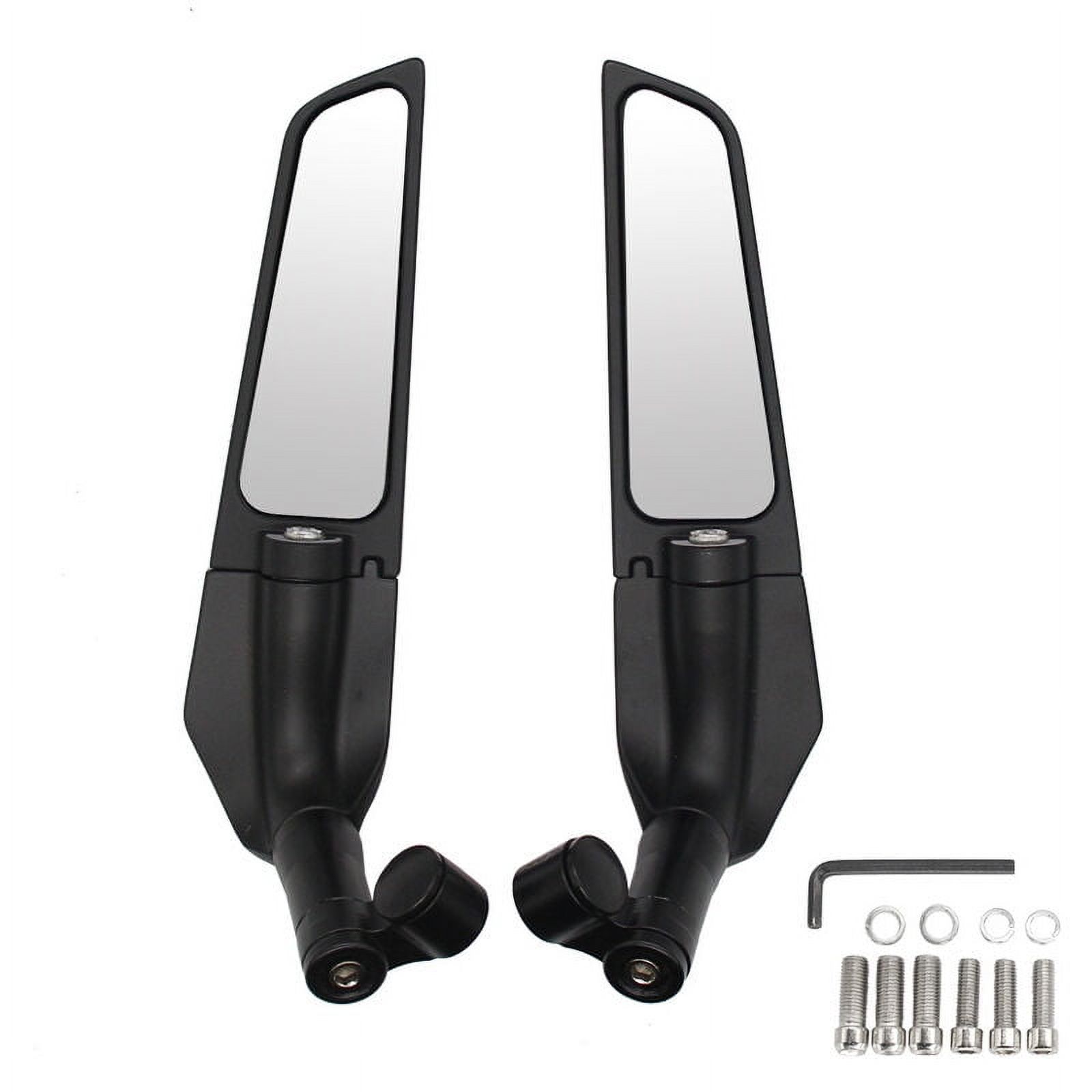 Convex Glass Motorcycle Rearview, Adjustable Rotating Winglet Mirror ...