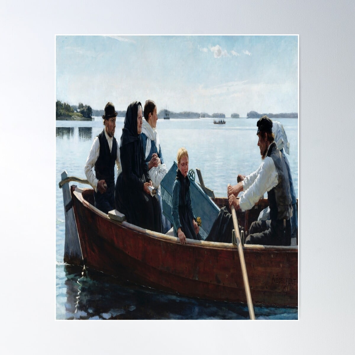 Conveying The Child'S Coffin(Lapsen Ruumissaatto)-Albert Edelfelt ...