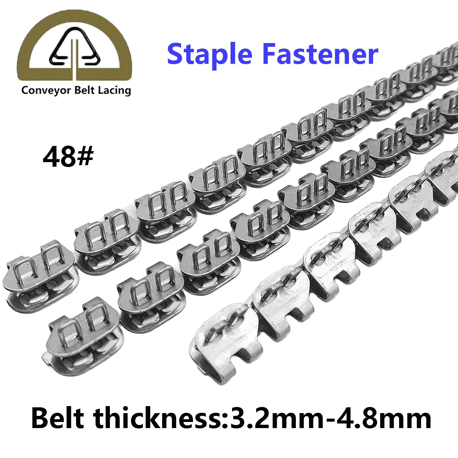 Conveyor Belt Lacing - Staple Fastener 48# - 500mm per Strip for 3.2-4 ...