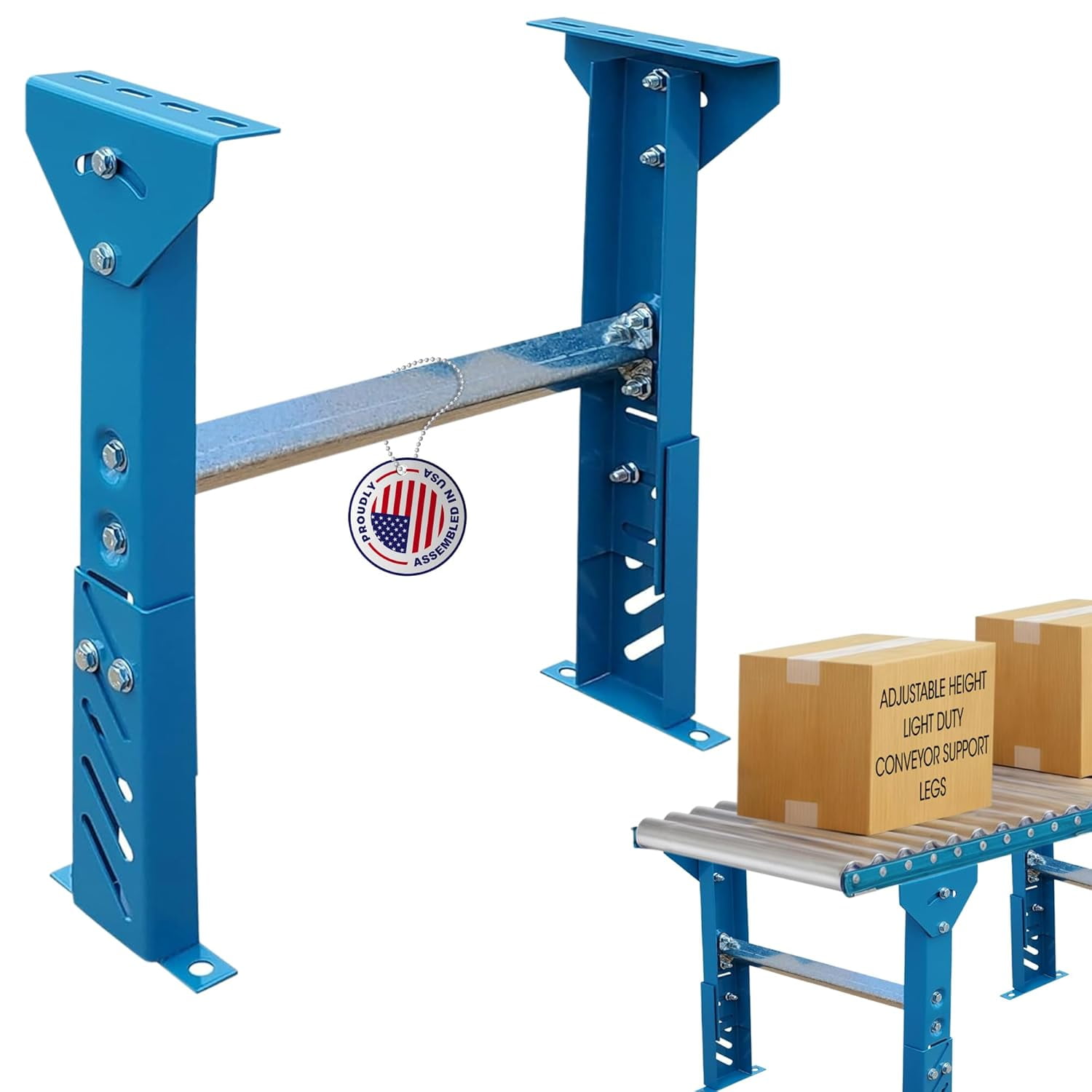 Conveyor Support Legs | Suits 18" Wide conveyors | Adjustable Height 18 ...