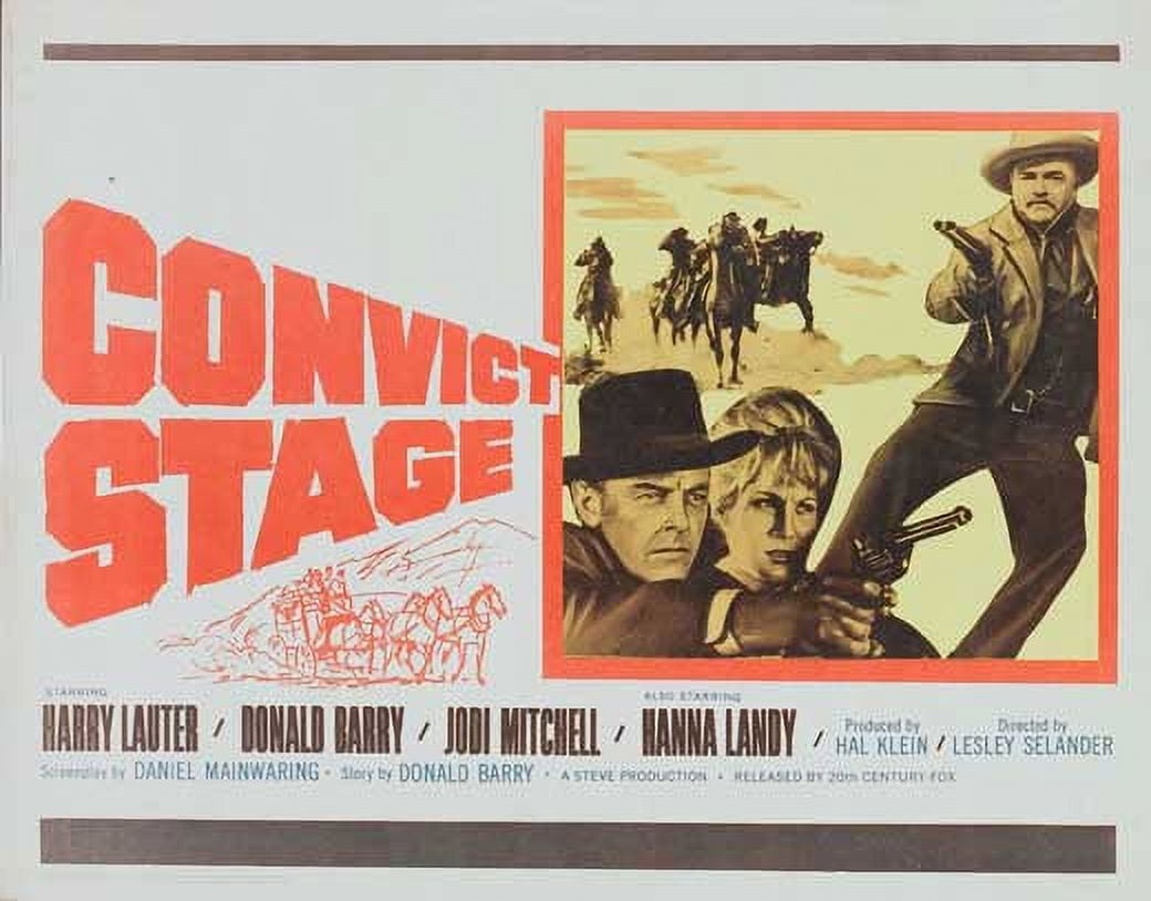 Convict Stage - movie POSTER (Half Sheet Style A) (22" x 28") (1965 ...