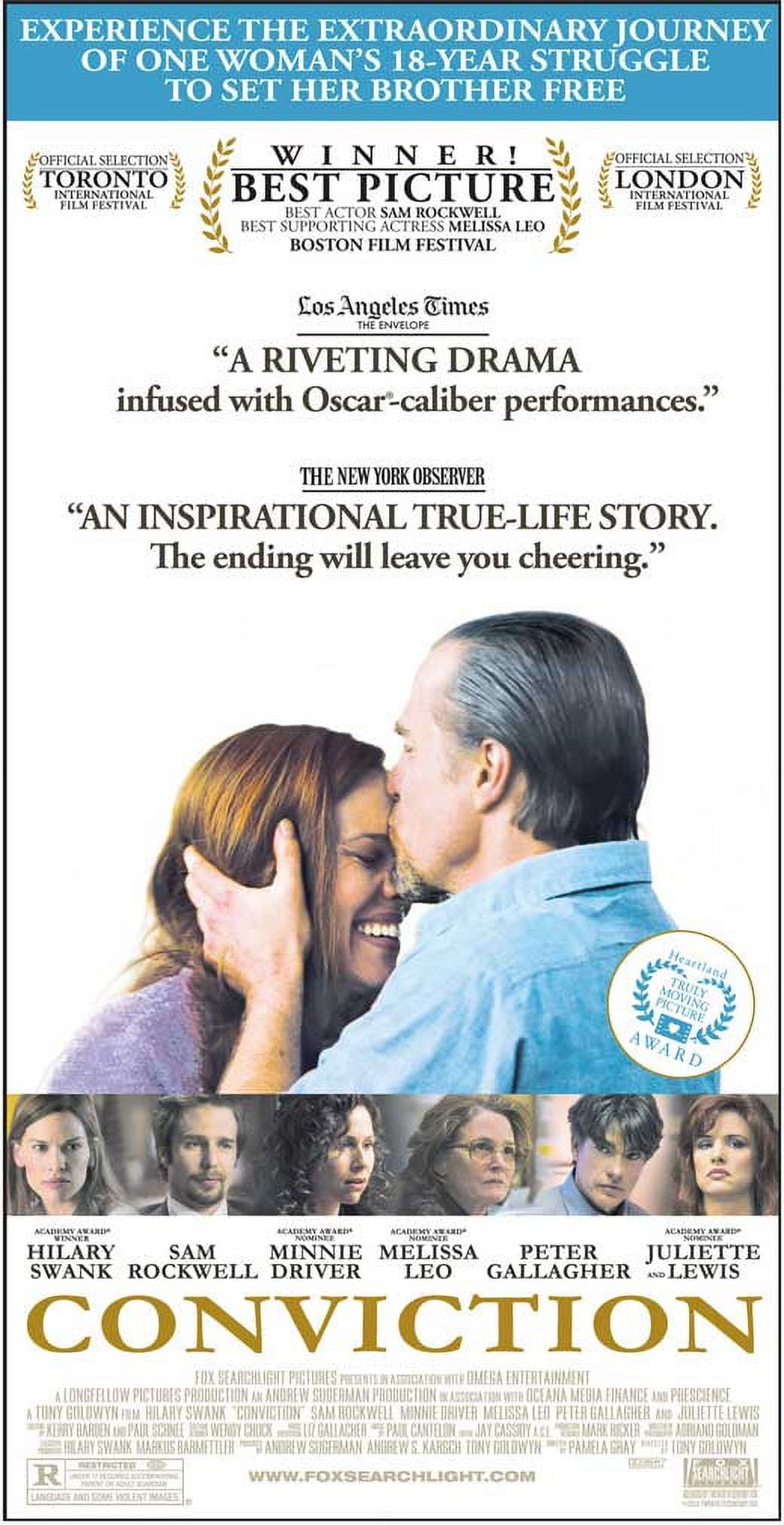 Conviction - movie POSTER (Style A) (20" x 40") (2010) - Walmart.com