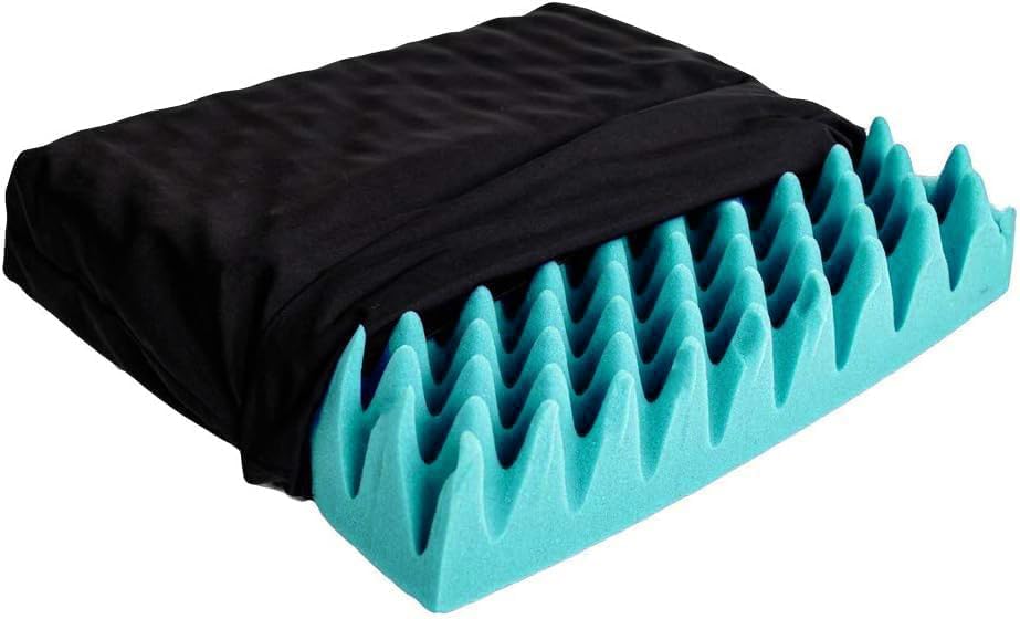 Seat Cushion-3” Memory Foam and Gel Layers-Removable Cover and ...