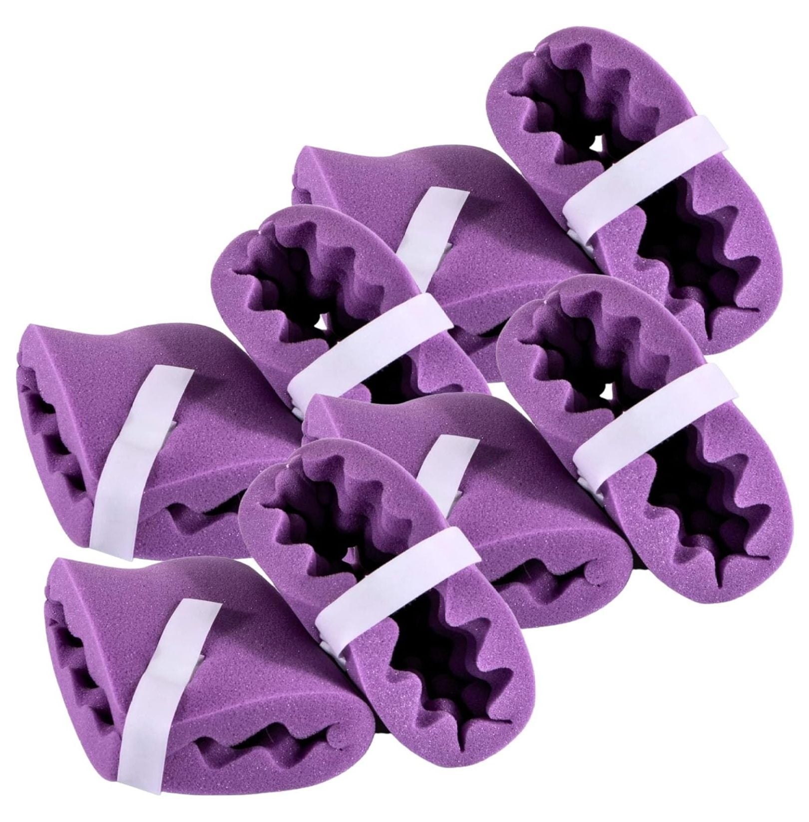 Convoluted Foam Padded Heel Protectors [4 Pair 8 Total] Adjustable ...