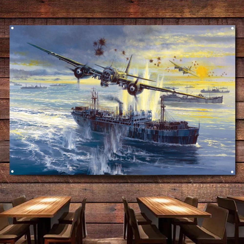 “Convoy is to Scatter” Arctic Convoy Disaster Tapestry Wall Art Flag ...