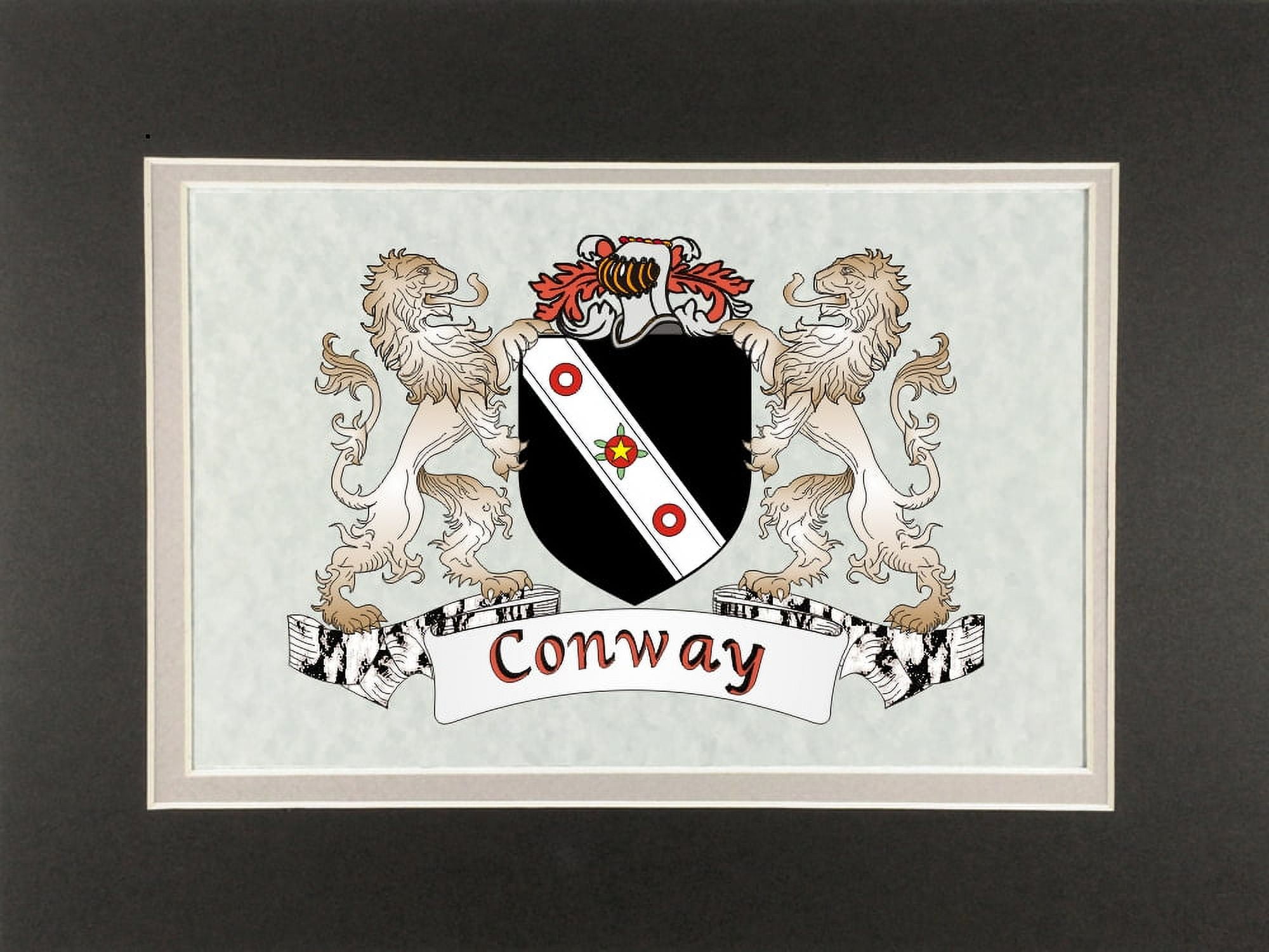 Conway Irish Coat of Arms Print - Frameable 9" x 12" - Walmart.com