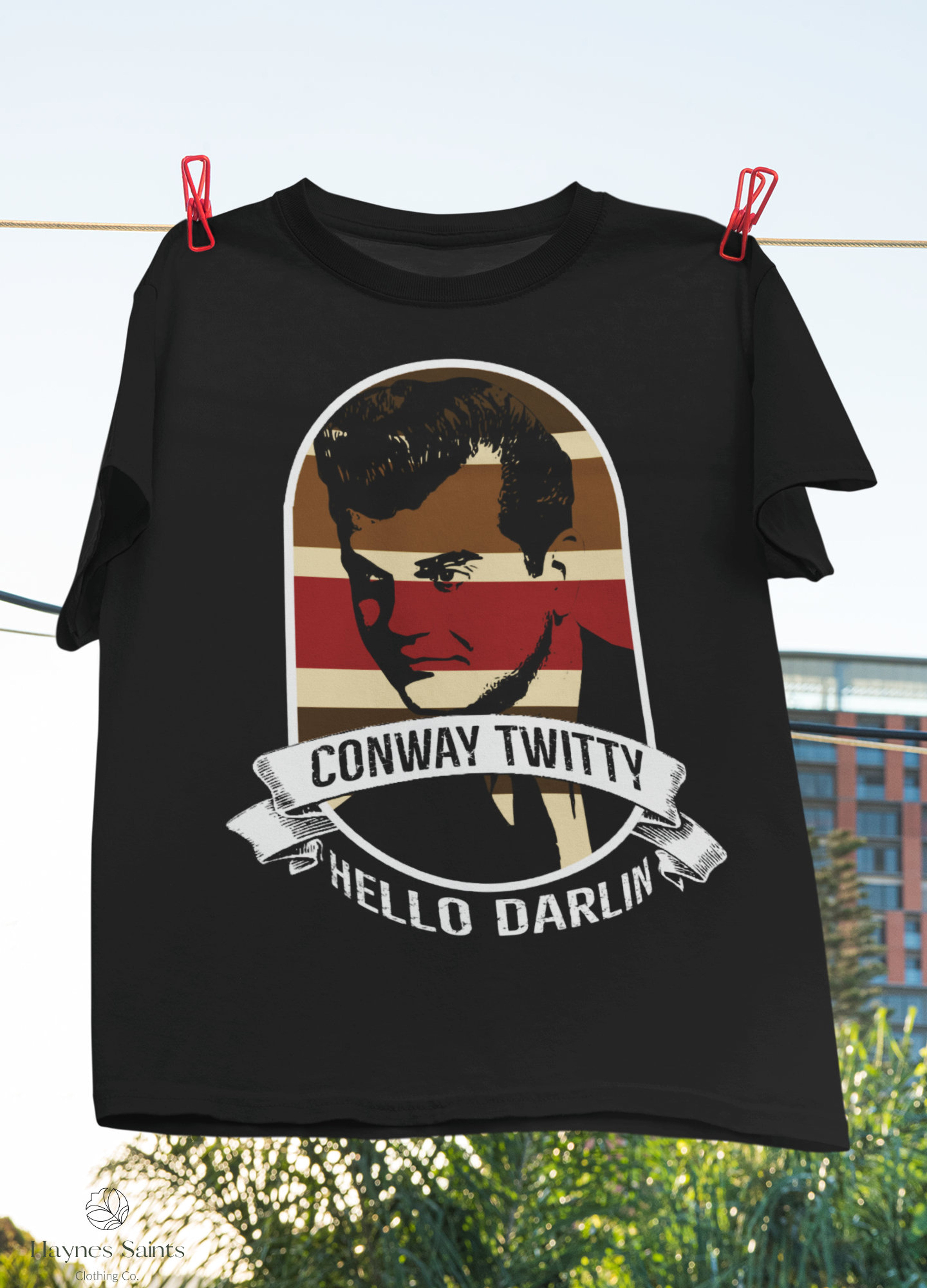 Conway Twitty - Hello Darlin Vintage T-Shirt, Conway Twitty Singer ...