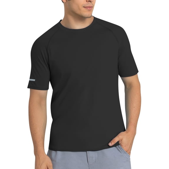 Conzone Tops For Men Short Sleeve Crew Neck Solid Color Summer ...