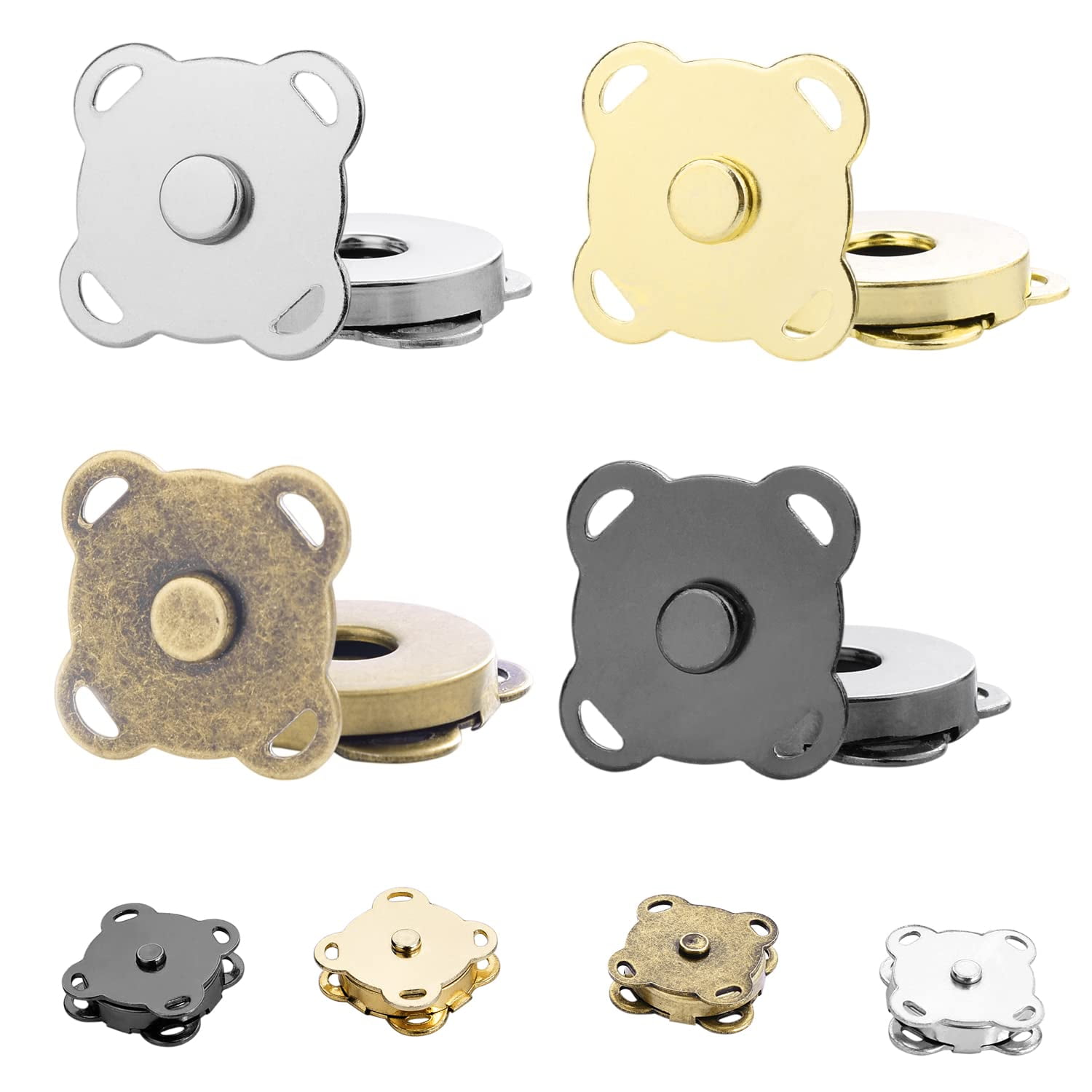 CooBigo Magnetic Snaps Buttons for Purses Magnetic Closures for Purses ...