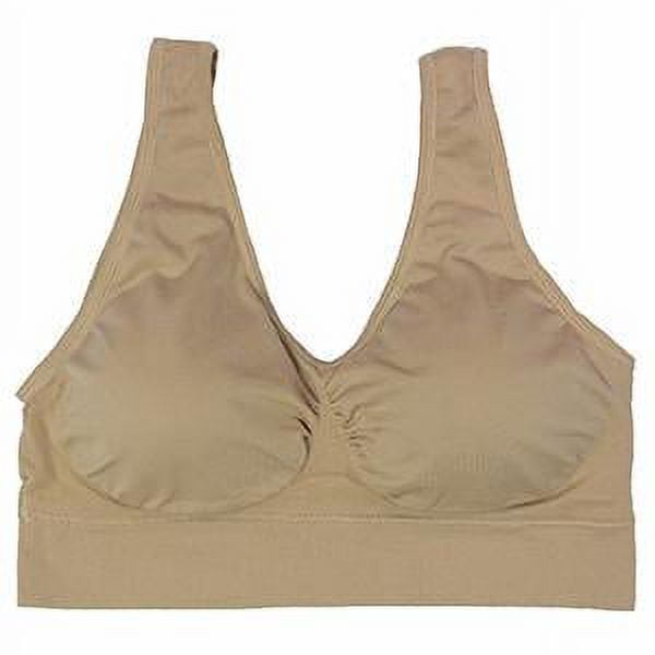 Coobie Comfort Seamless Bralette, Nude, Small - Ultra-Soft, Stretchy ...