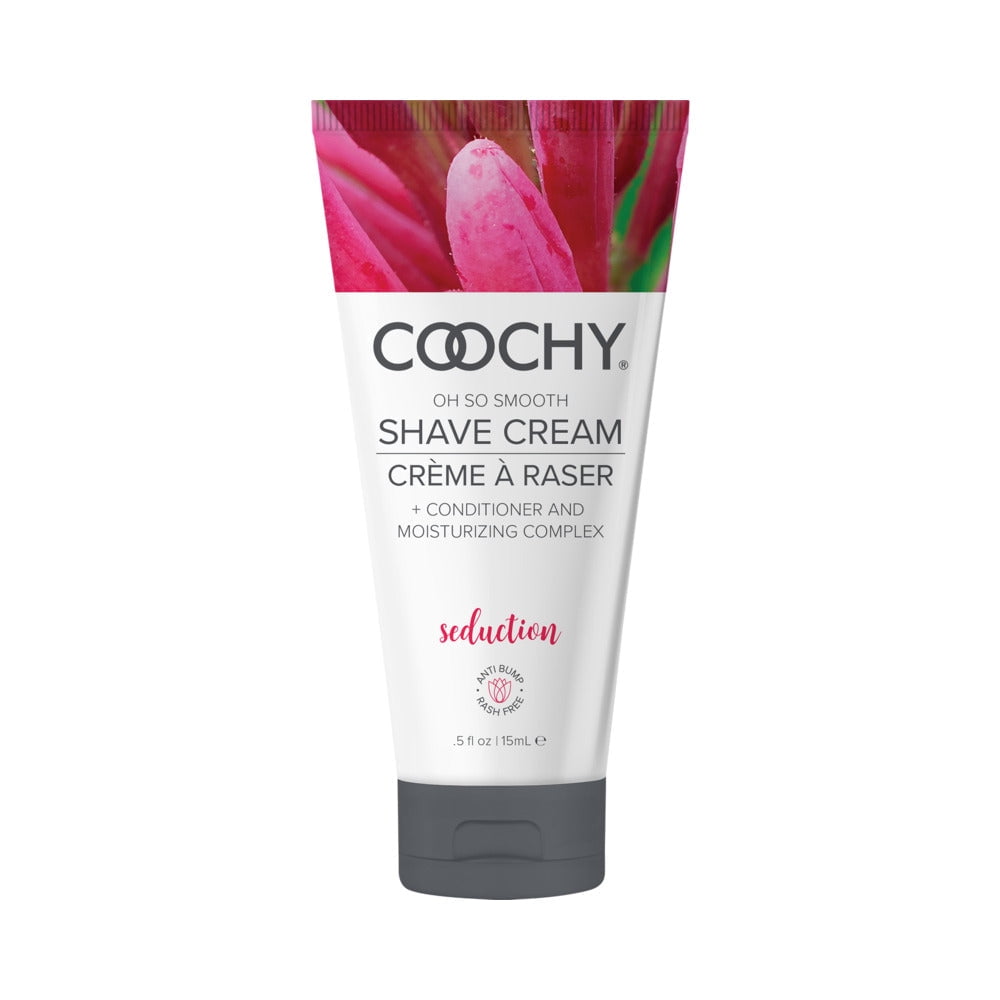 Coochy Intimate Shaving Cream Rash-Free for Pubic, Bikini Line, Armpit and More, Seduction, 0.5 ...