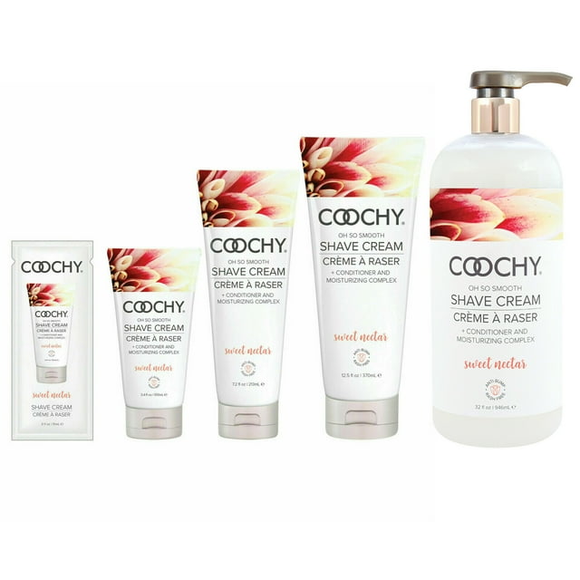 Coochy Intimate Shaving Cream Rash-Free for Pubic, Bikini Line, Armpit and More, Sweet Nectar 32 ...