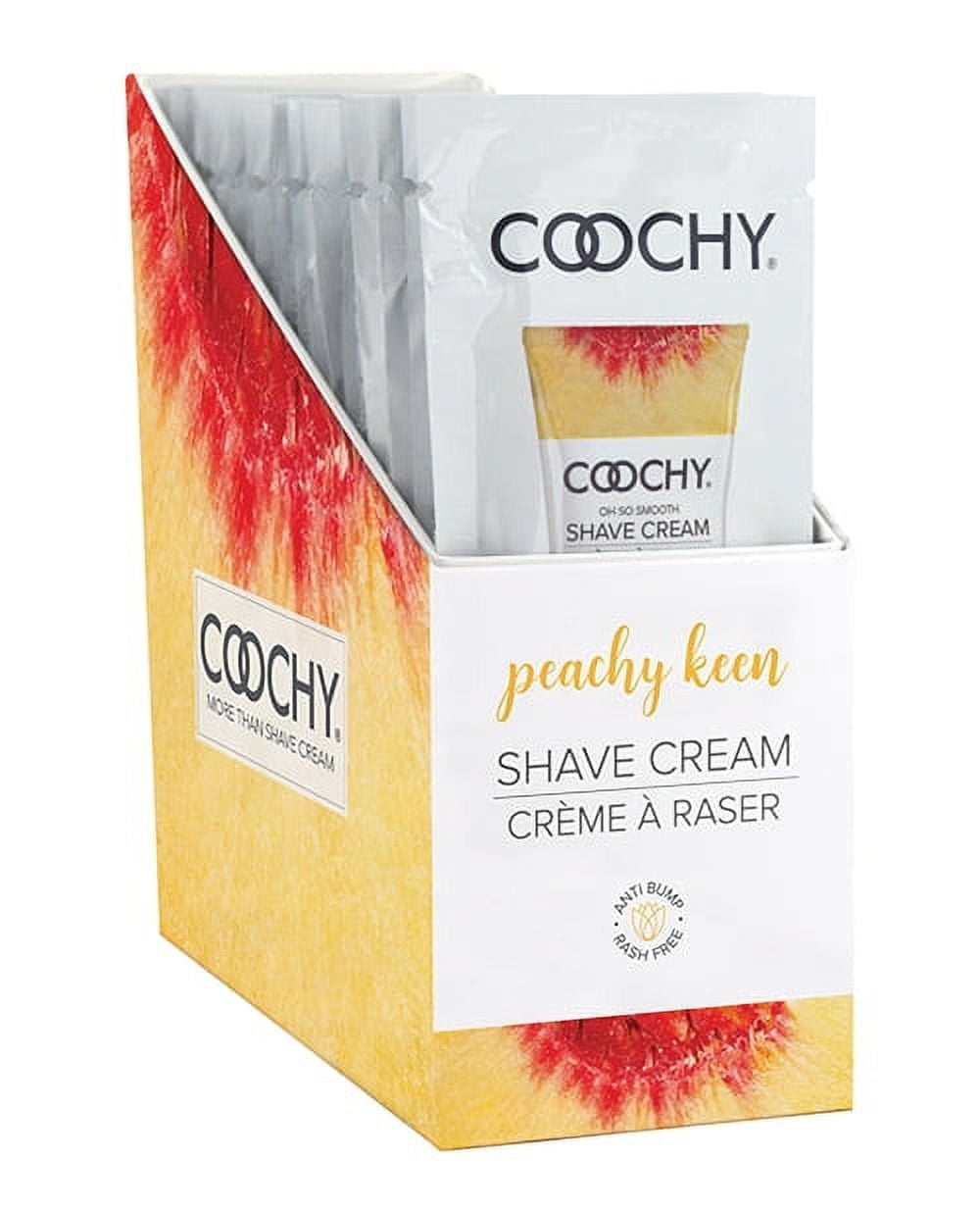 Coochy Shave Cream Peachy Keen Foil 15ml 24pc Display - Walmart ...