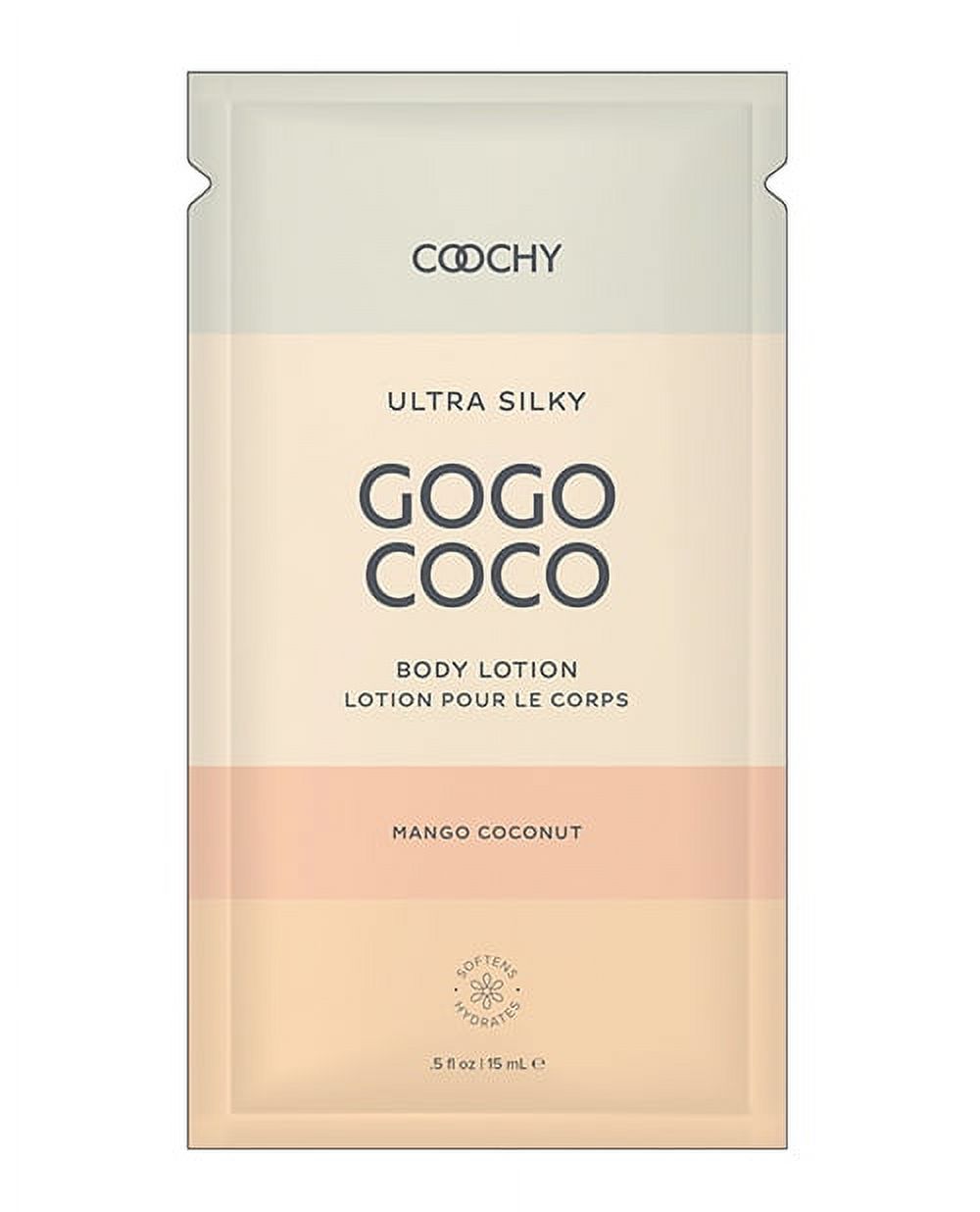 Coochy Ultra Silky Body Lotion Foil - .35 Oz Mango Coconut - Walmart.com