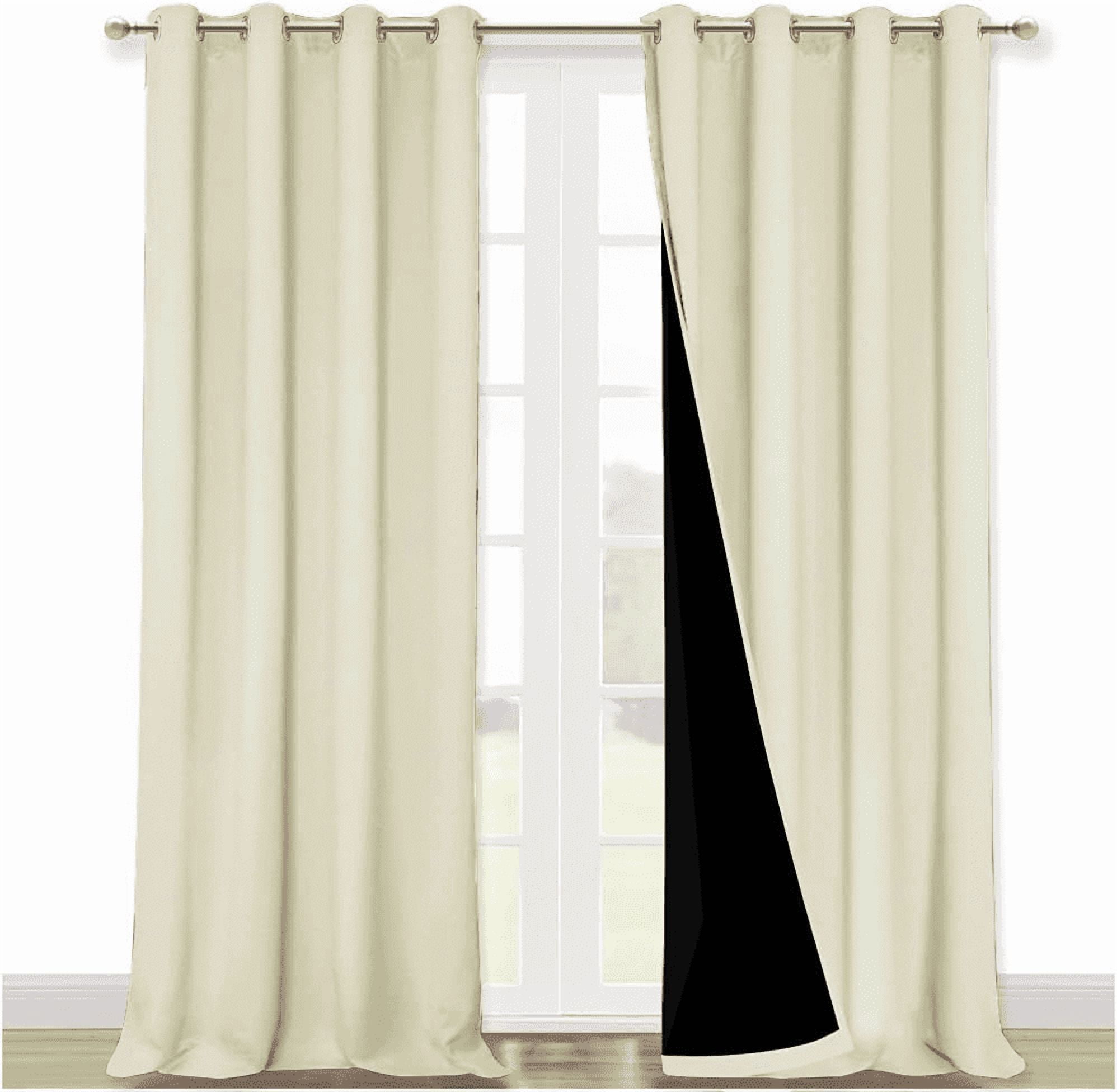 NICETOWN 100% Blackout Curtains Thermal Insulated Noise Reducing ...