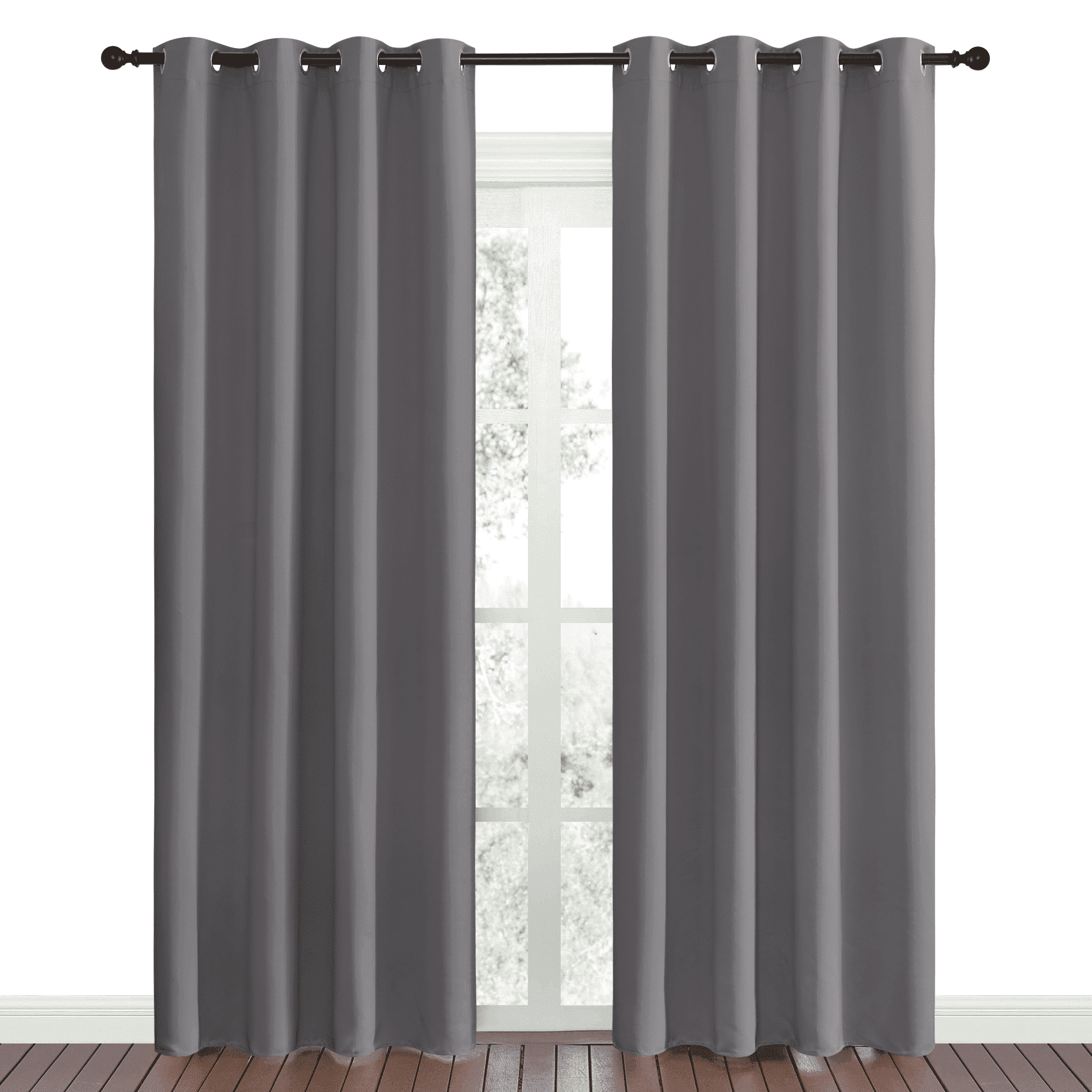 Coodeto Blackout Curtains for Bedroom, W52 x L84 Blackout Thermal ...