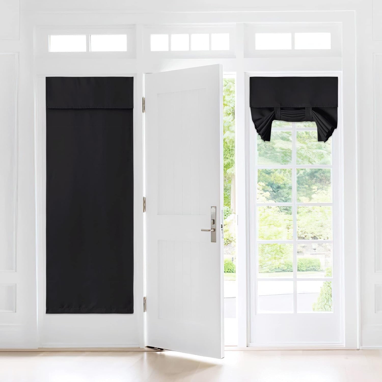 Coodeto Blackout Door Curtain, Privacy Thermal Insulated Tricia Door ...