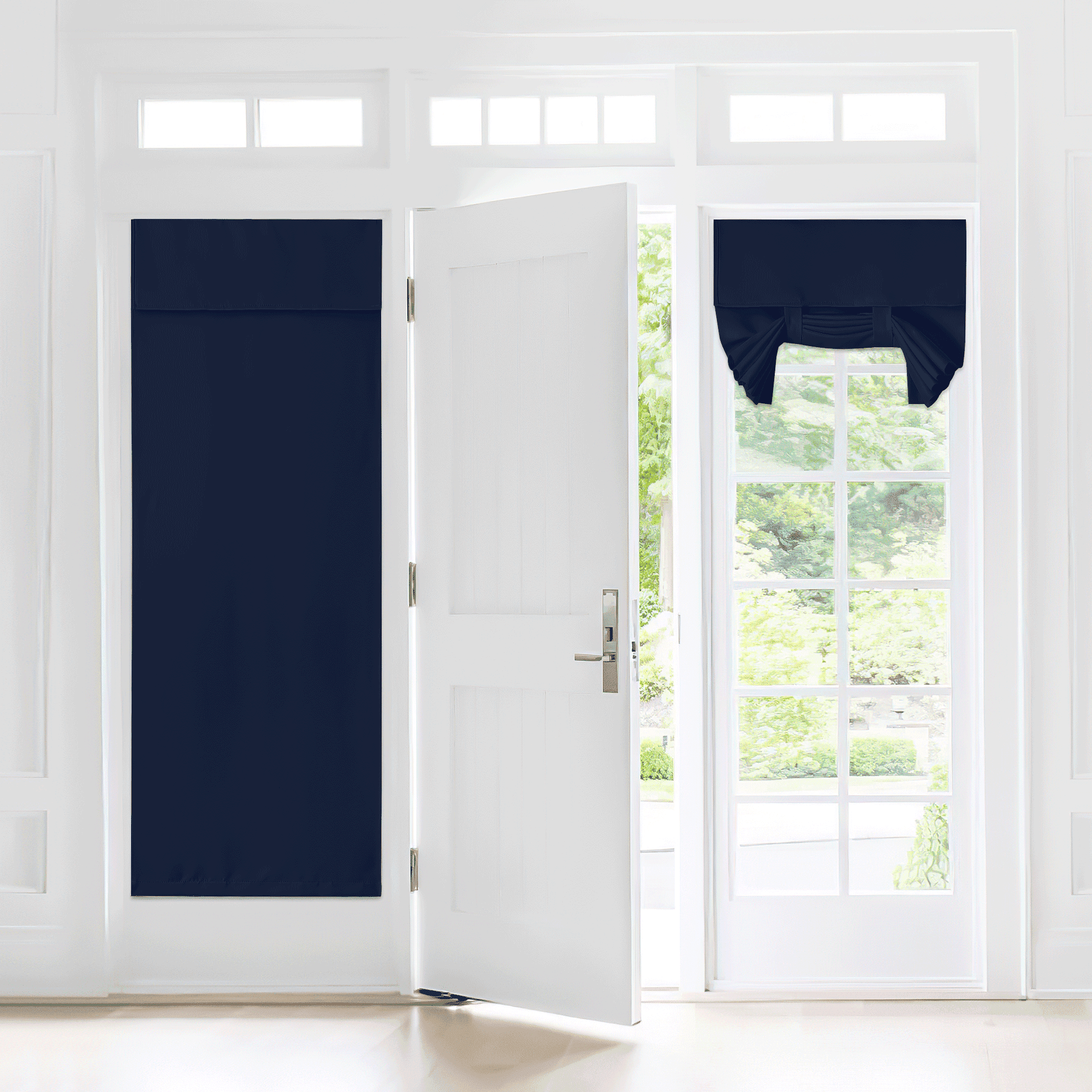 Coodeto Blackout Door Curtain, Privacy Thermal Insulated Tricia Door ...