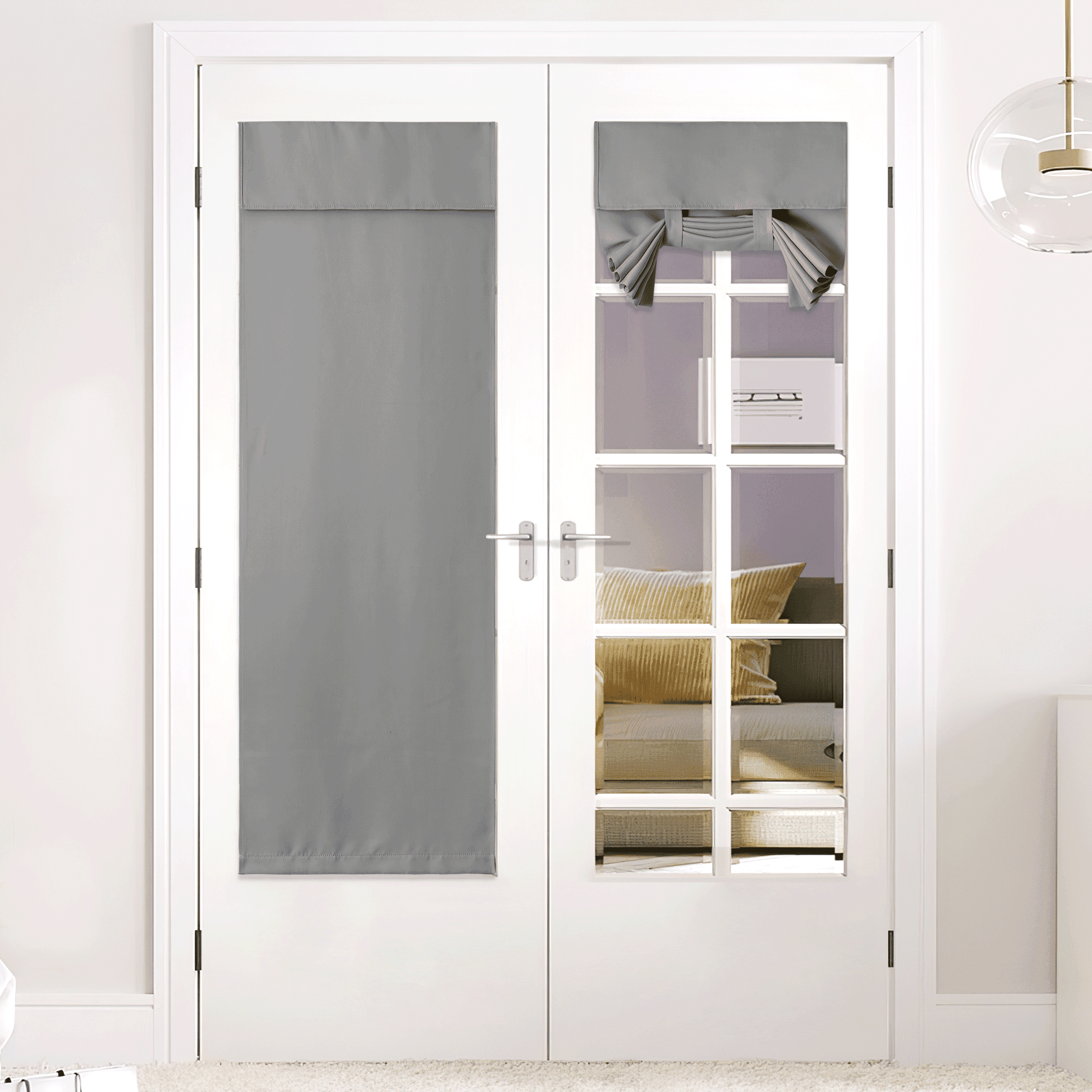 Coodeto Blackout Door Curtains for Doorway, Privacy Thermal Insulated ...