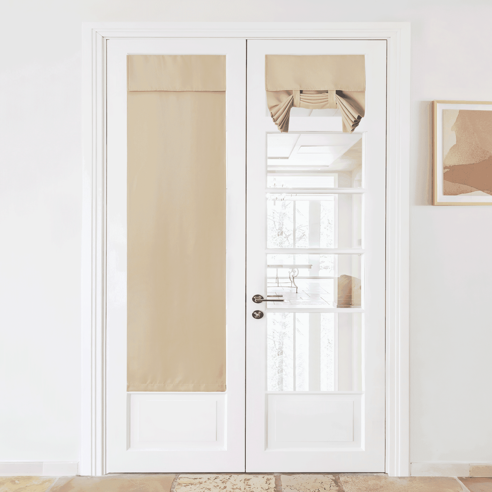 NICETOWN Blackout French Door Curtains, Privacy Thermal Insulated Tie ...