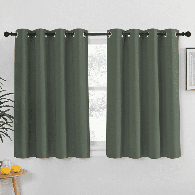 NICETOWN Blackout Kitchen Curtains Modern Noise Reducing Grommet ...