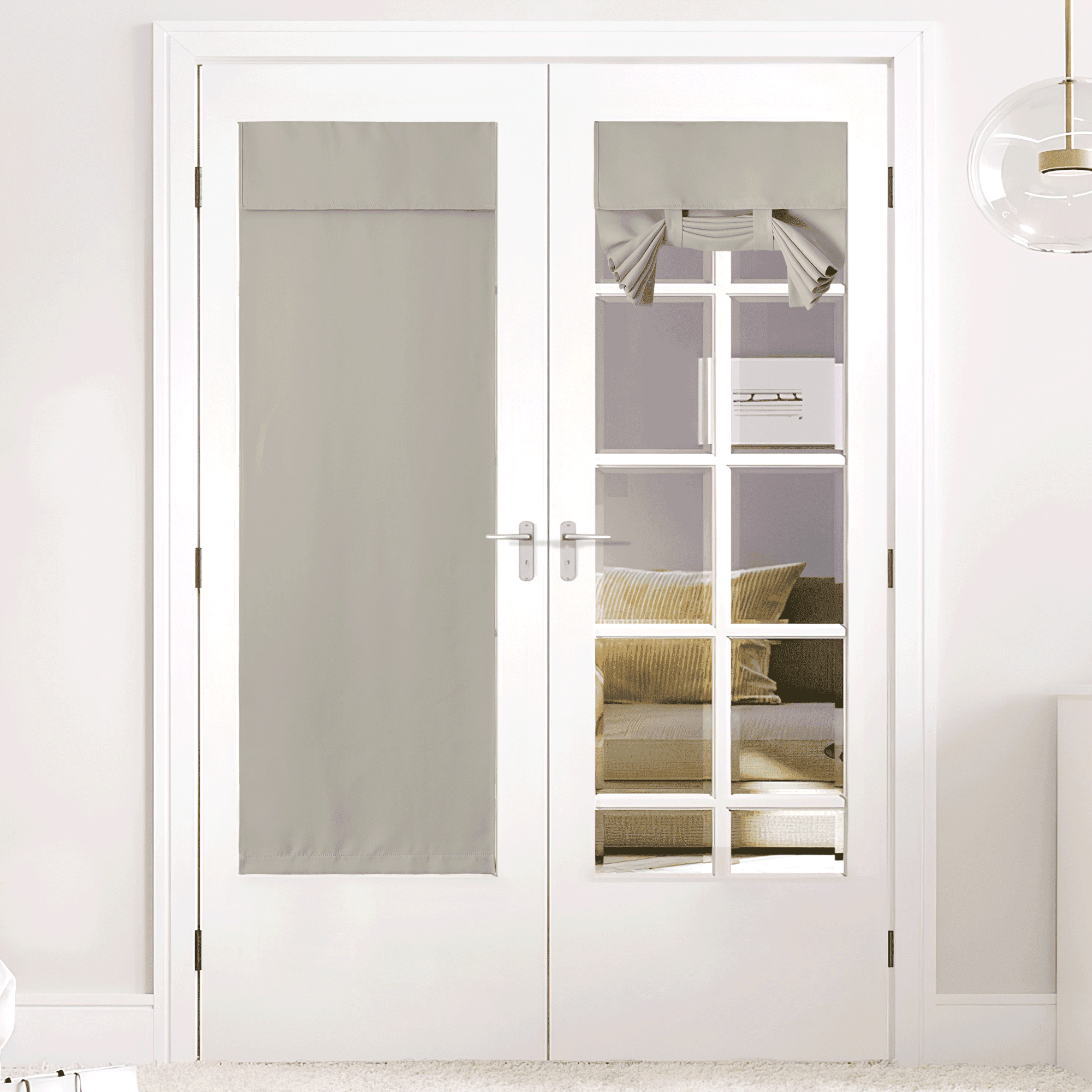 NICETOWN French Door Curtains, Privacy Door Window Curtains Blackout ...