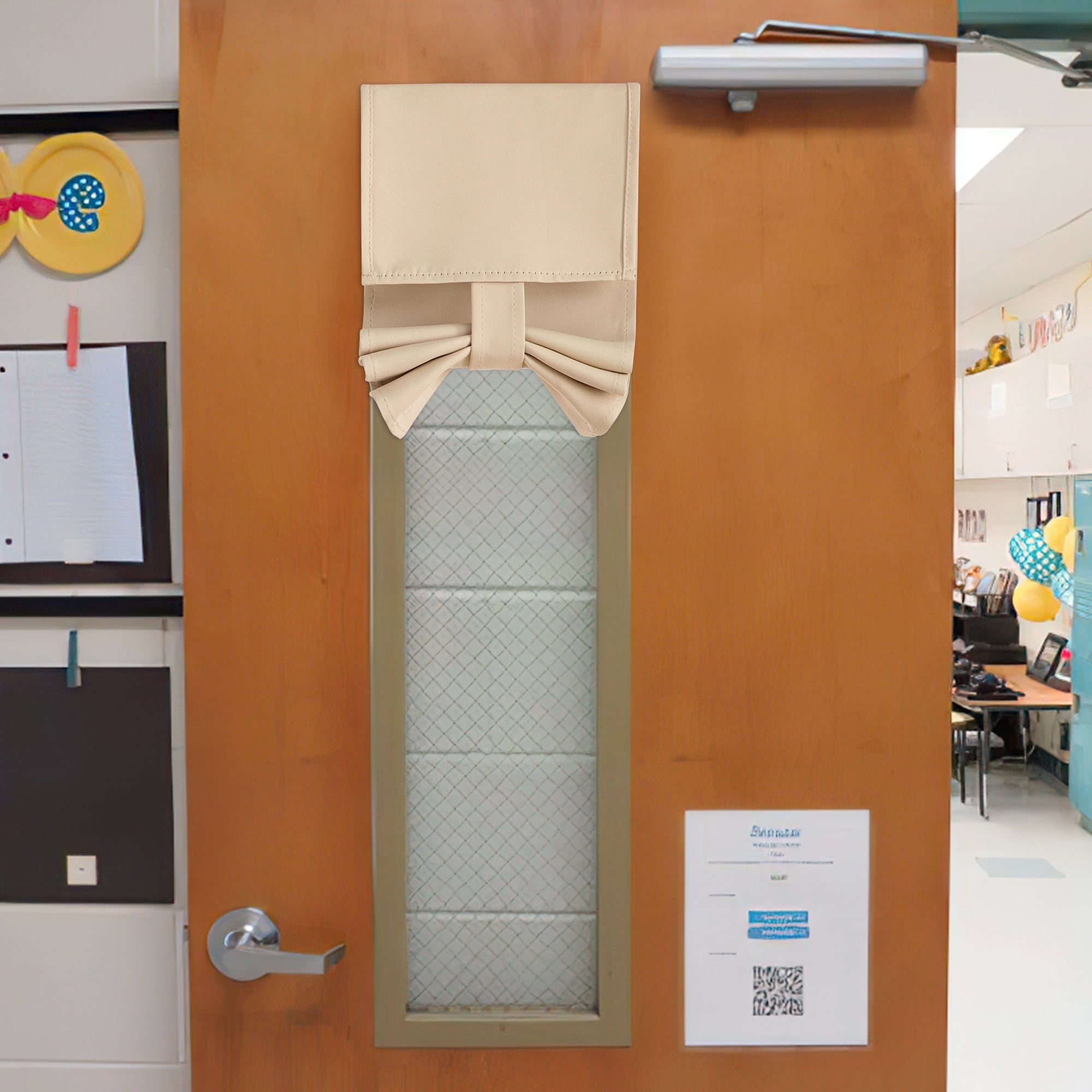 Coodeto Lockdown Shades for Classroom, Privacy Tie up Shade Thermal ...