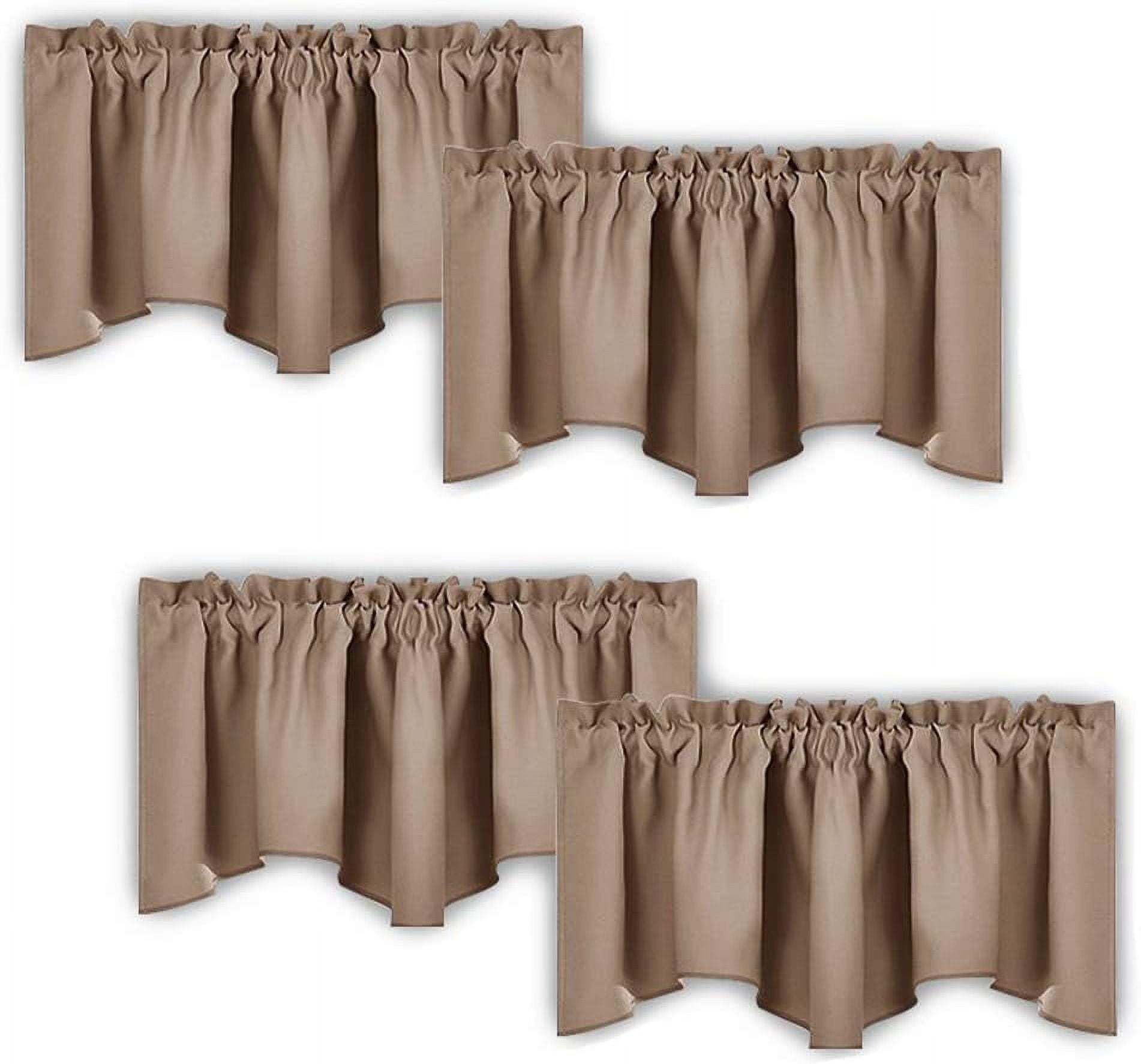 NICETOWN Room Darkening Window Valances, Solid Thermal Insulated ...