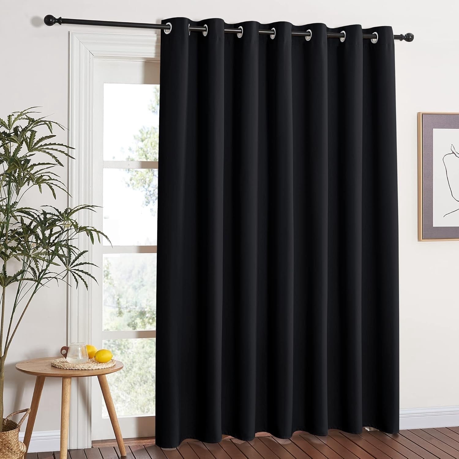 NICETOWN Room Divider Curtain Screen Partitions, Total Privacy Blackout ...