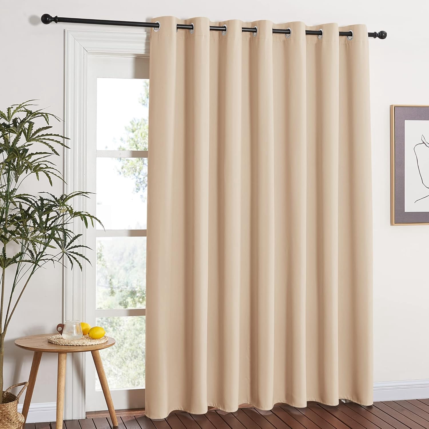 Coodeto Room Divider Curtains Total Privacy Wall Room Divider Screens ...