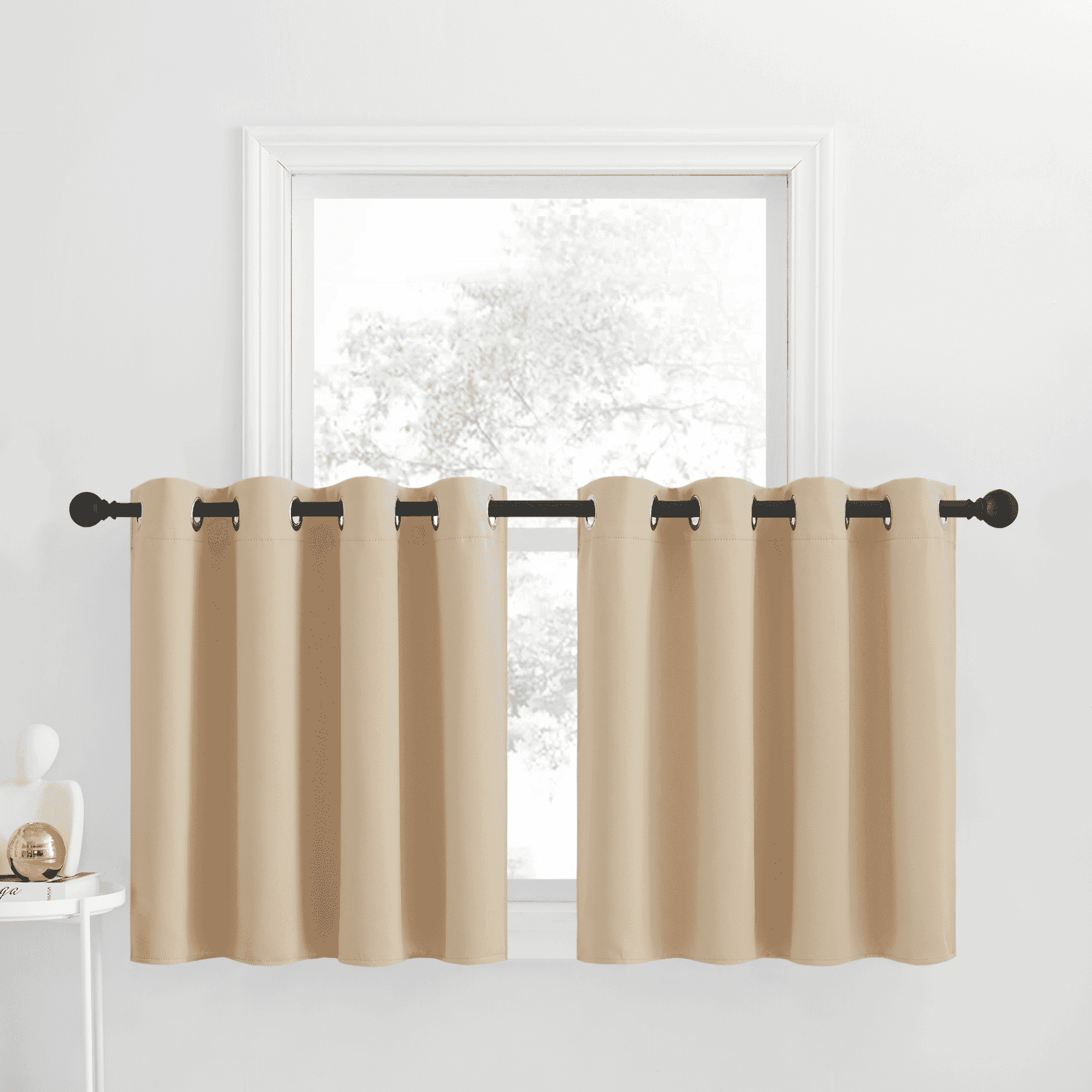 NICETOWN Short Blackout Curtains for Small Window, Light Blocking ...