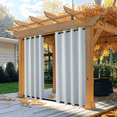Coodeto Thermal Insulated Top & Bottom Grommet Outdoor Blackout ...