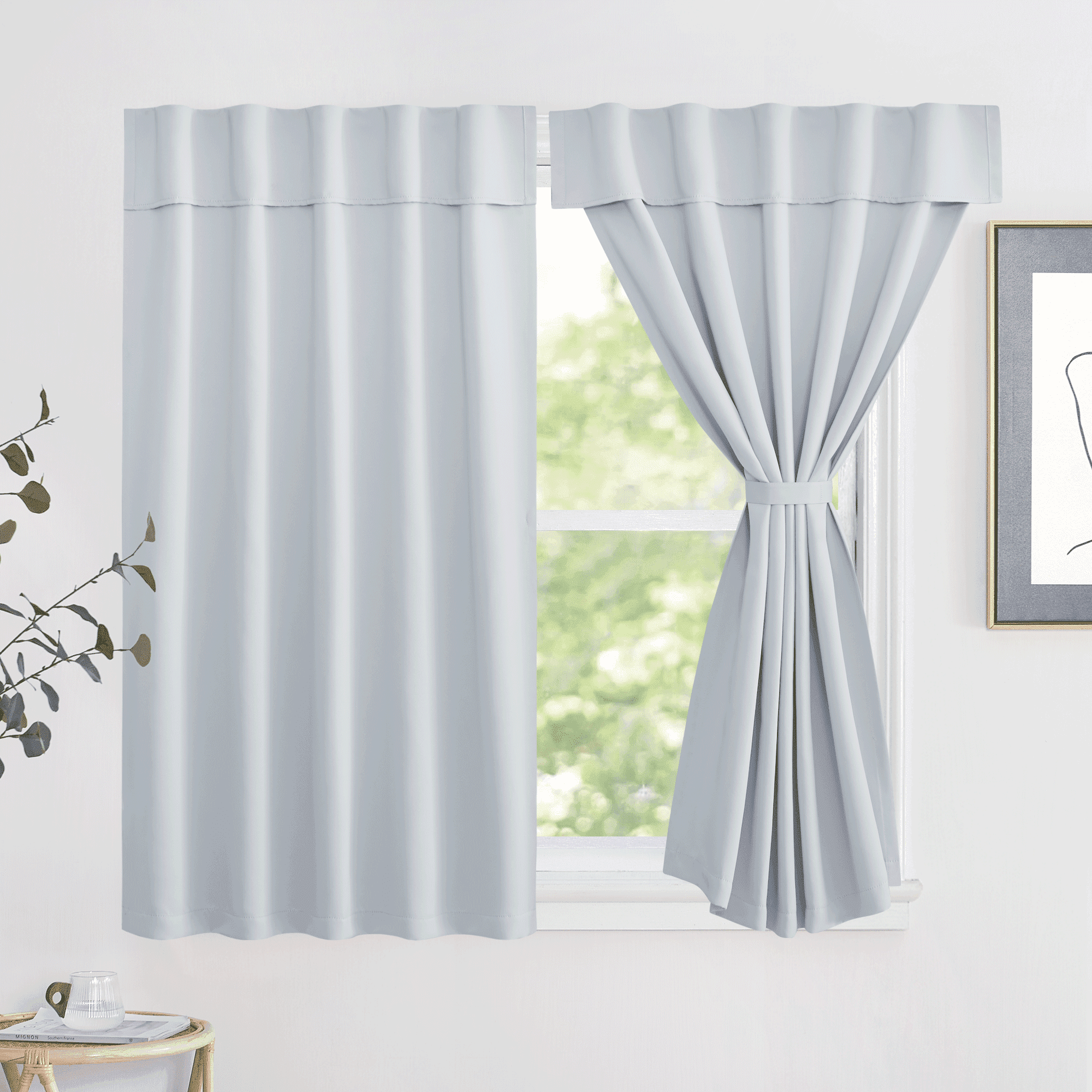 NICETOWN Travel Blackout Curtains, Portable Window Curtain Shade for ...