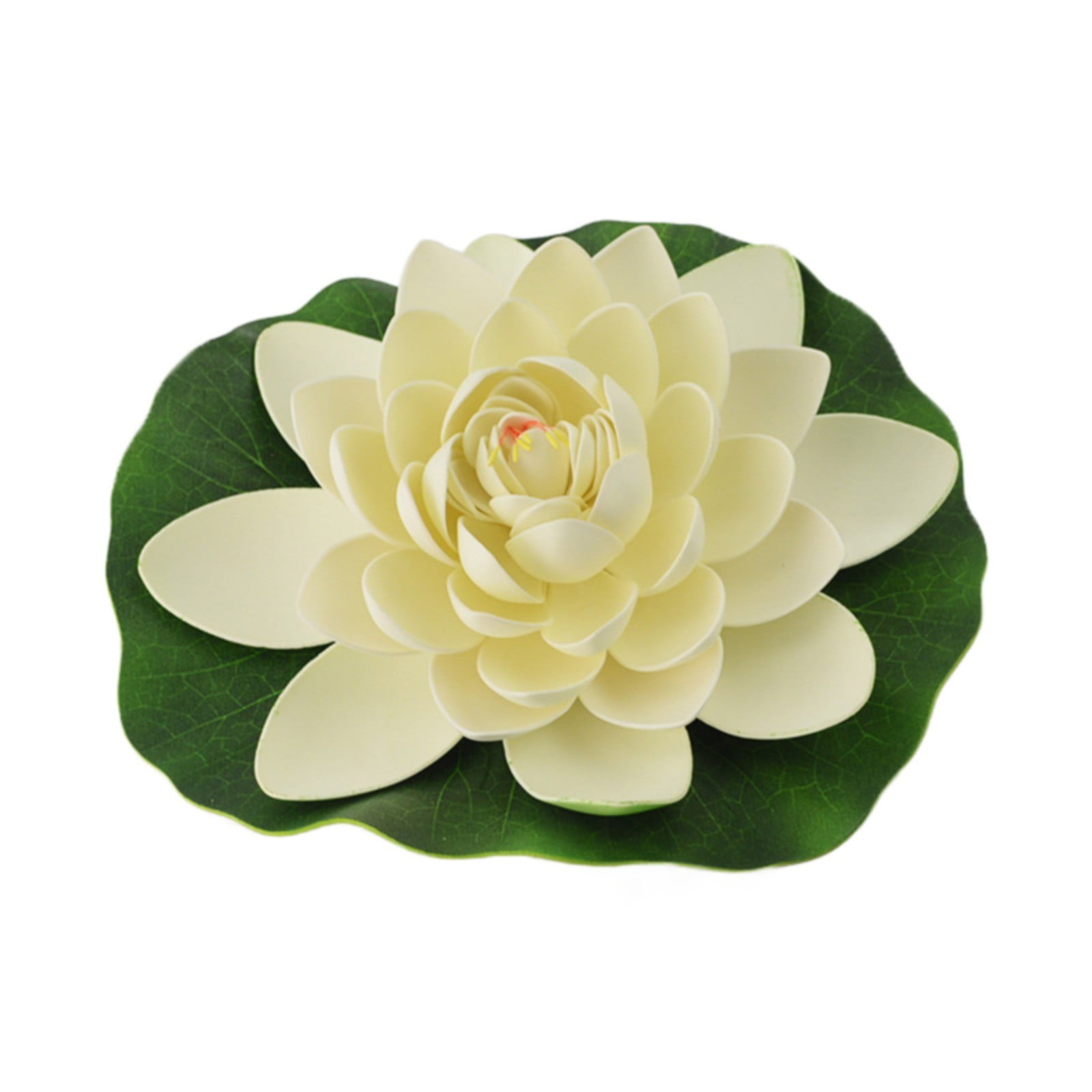 Coofanin Artificial Floating Pool Flowers,10.62In Fake Water Lily Pads ...