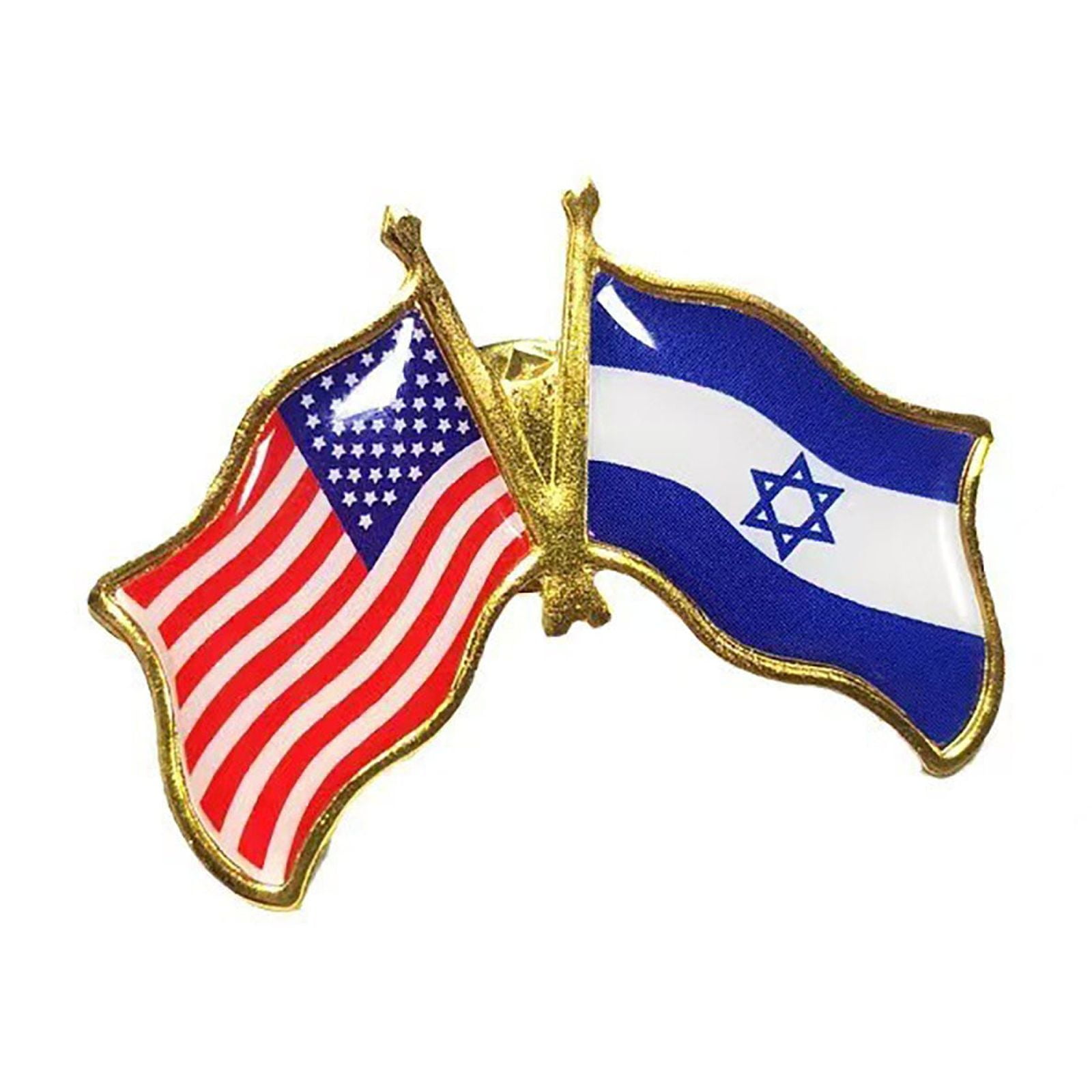 Coofanin Broches Para Ropa De Mujer America and Israel Flag Lapel Pin ...