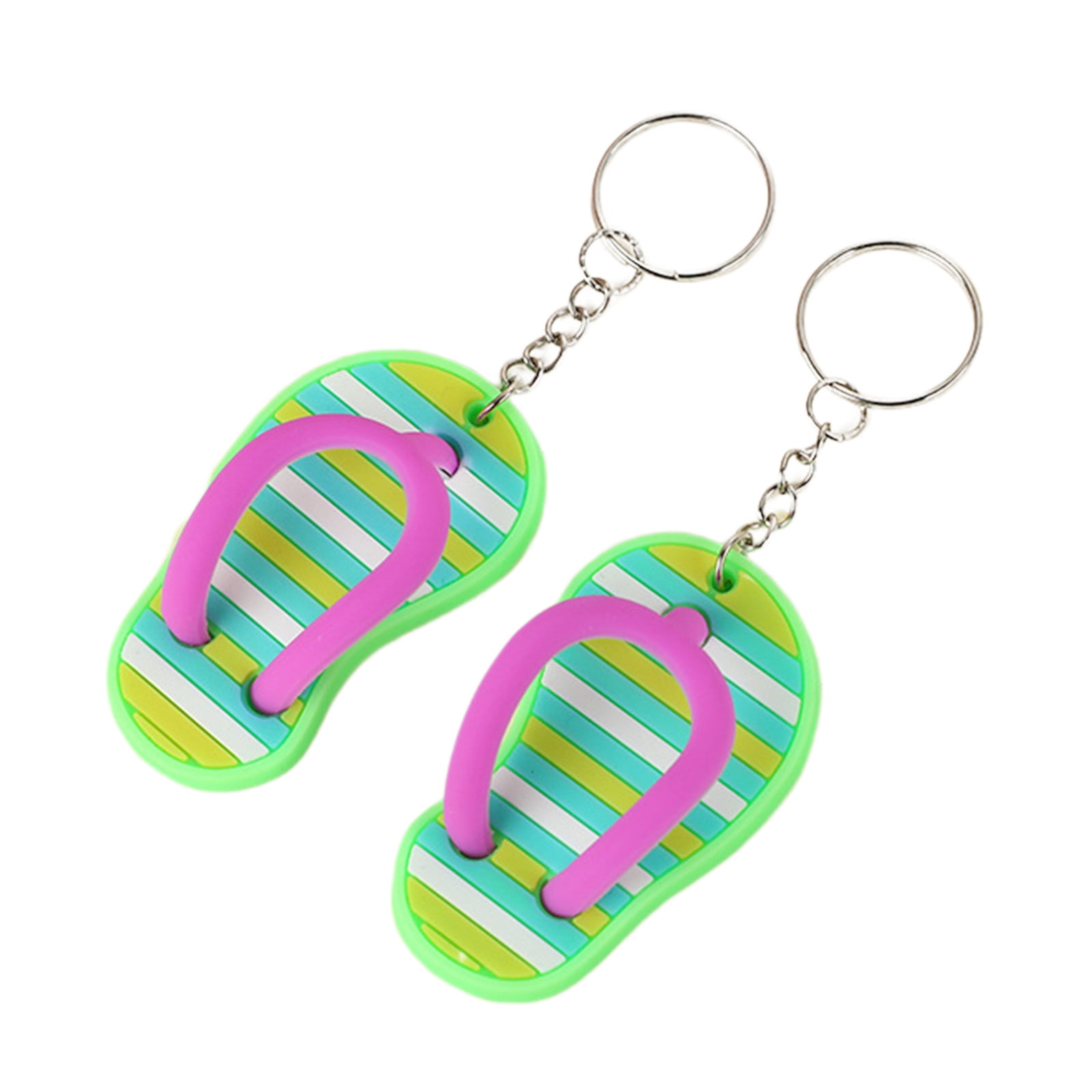 Coofanin Flip Flop Keychains Fun Key Chains for Backpack Purse Luggage ...