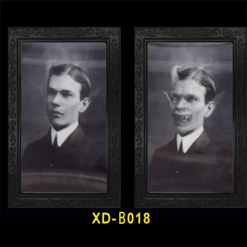 Coofanin Hangs Horror Picture Frame Lenticular 3D Changing Face Scary ...