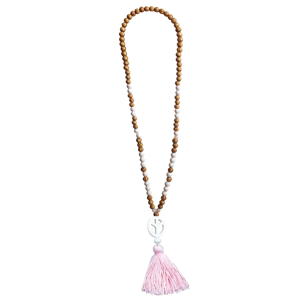 Coofanin Necklaces for Womennecklaces & Pendants Women Tassel Wooden ...