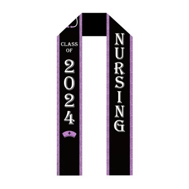 RKZDSR Solid Honor Awarded Silk Shawl for Graduation with Ribbon ...