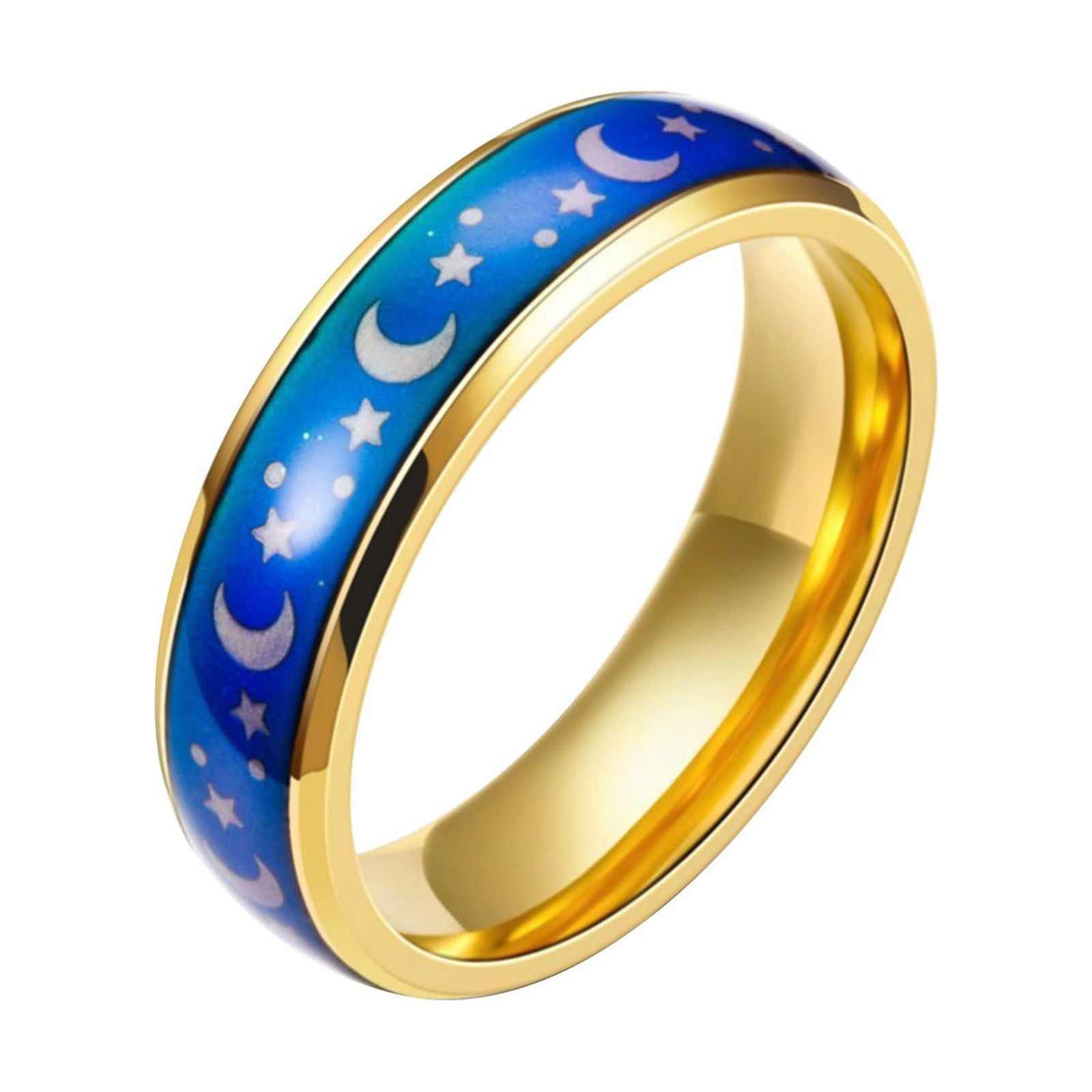 Coofanin Rings Women's Ring Fashion Inlaid Diamond Ring Personality ...