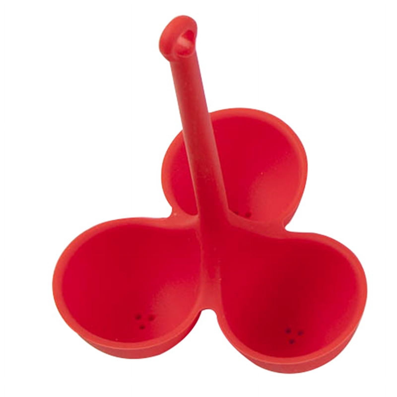 Coofit 3 Egg Poacher Silicone Professional 3-Grid Portable Egg Steamer ...