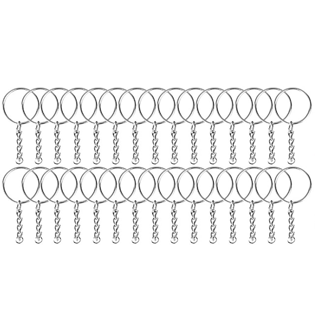 Coofit 30PCS Split Key Ring Metal DIY Practical Key Chain Ring Key Jump ...