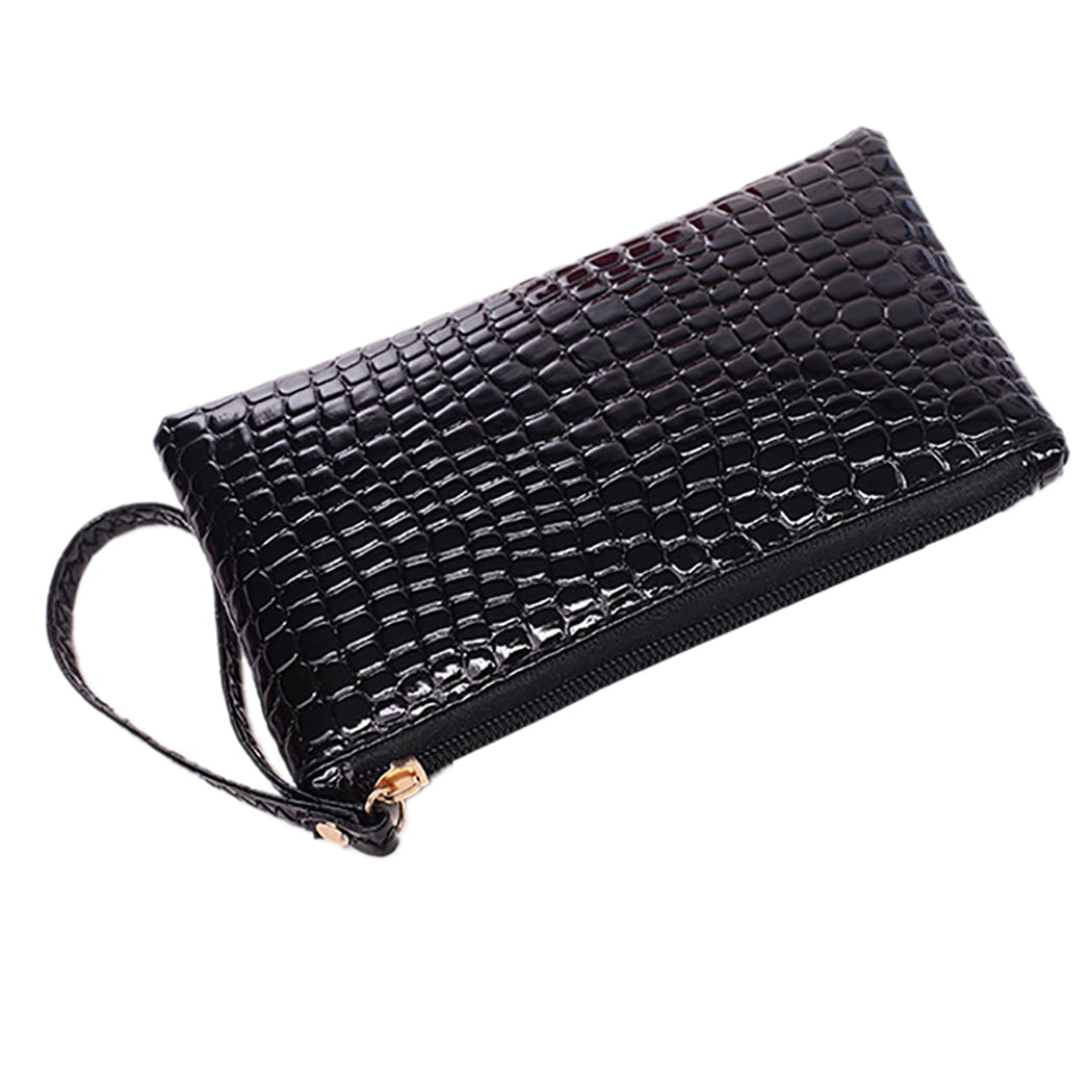 Coofit Women's Wallet Crocodile Pattern Card Wallet Faux Leather Clutch ...