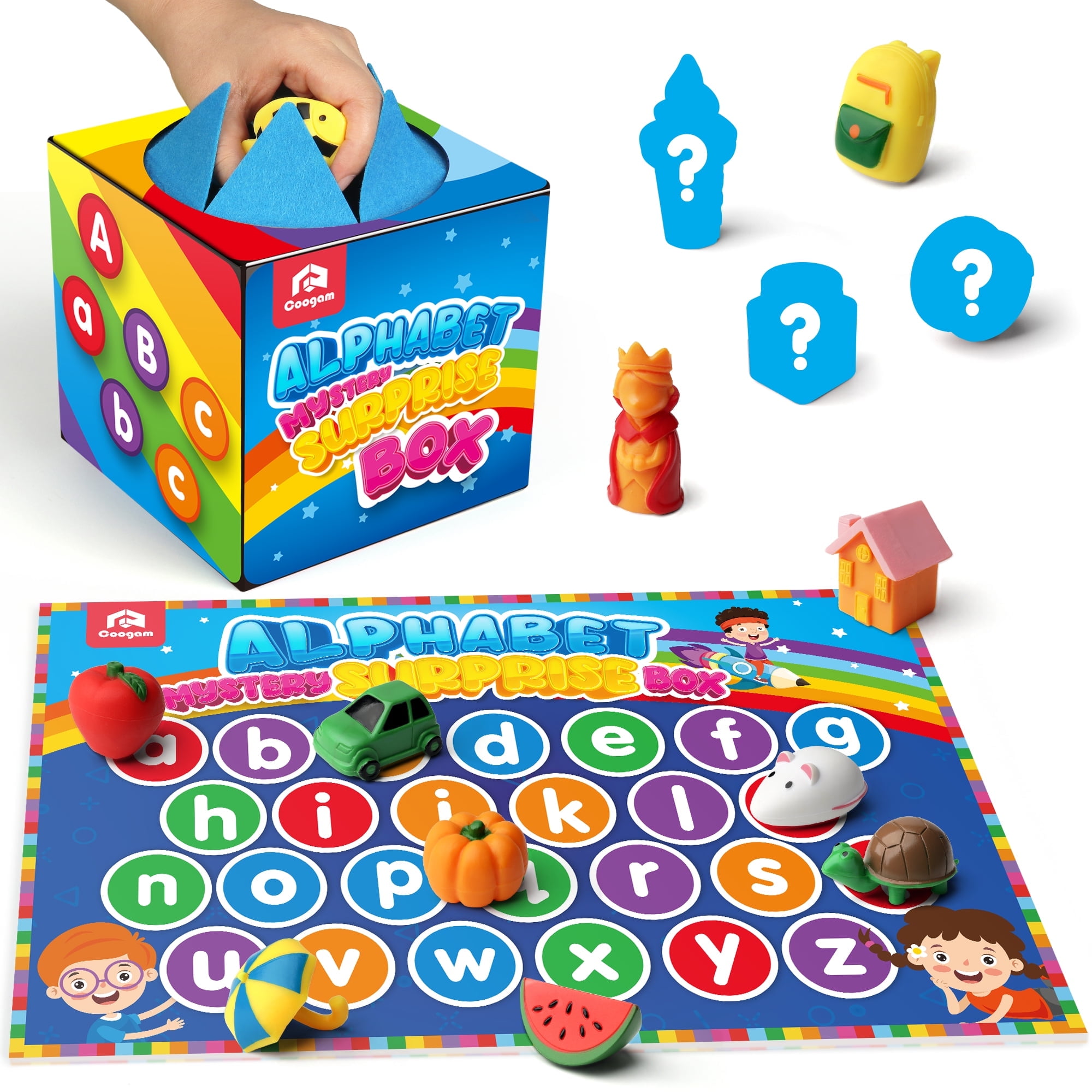 Coogam 26pcs Alphabet Mystery Surprise Box, Fine Motor Letter Matching ...