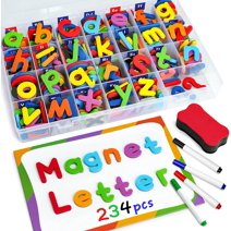 WonderFoam Magnetic Letters, Numbers & Symbols, Assorted Colors & Sizes ...